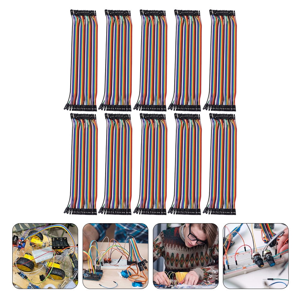 YUYUETIME 10Pcs Jumper Wire Assorted Color Rectangular Shape Cable ...