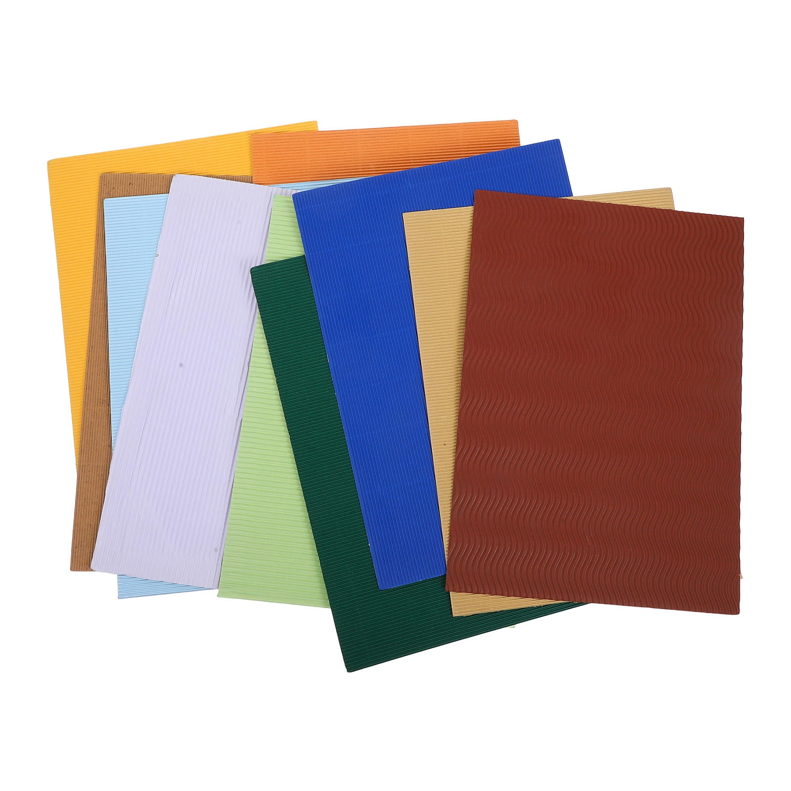 YUYUETIME 10Set Corrugated Paper Sheets Multi Color A4 Size For Diy ...