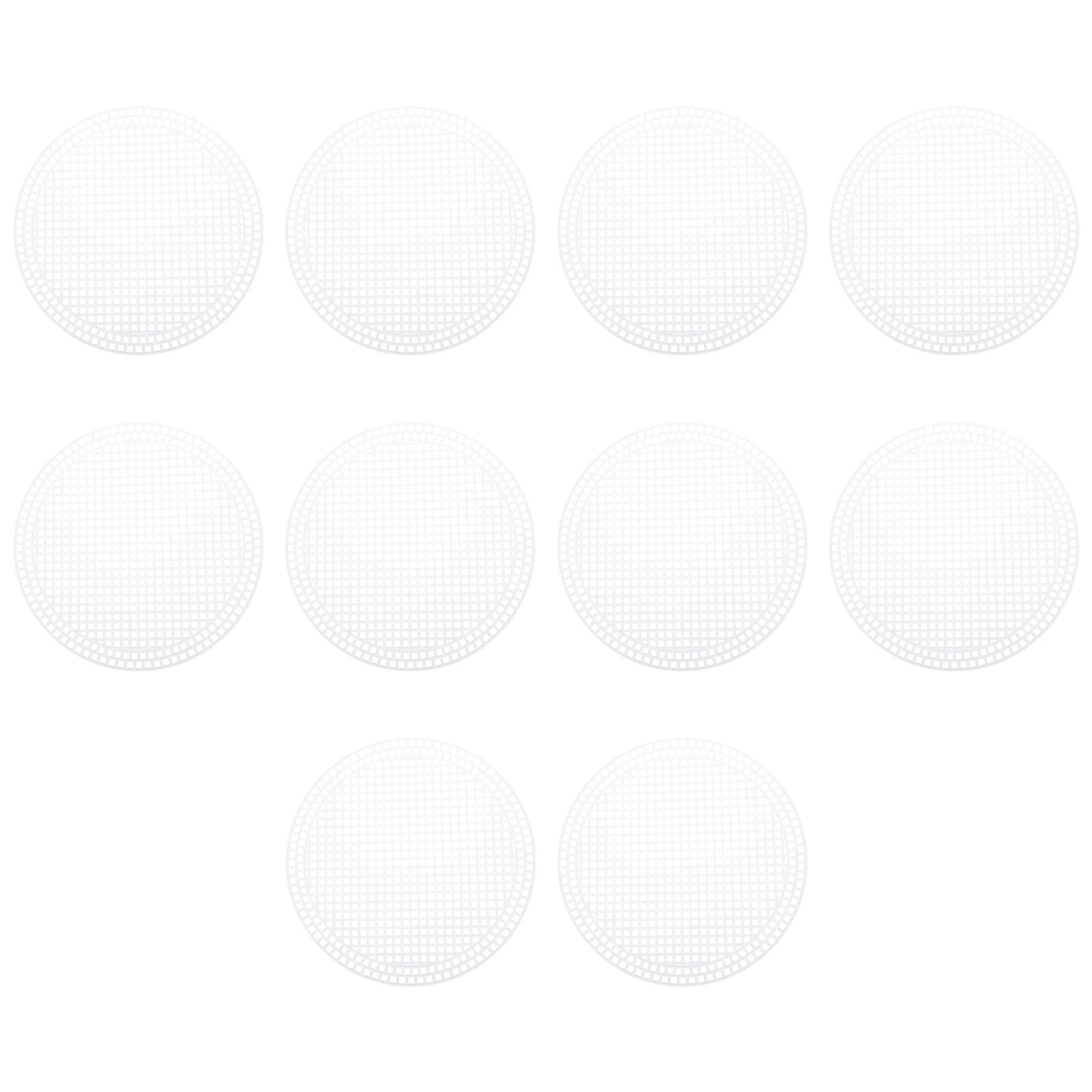 YUYUETIME 10Set Round Plastic Canvas Mesh Sheets Simple Design For Diy ...