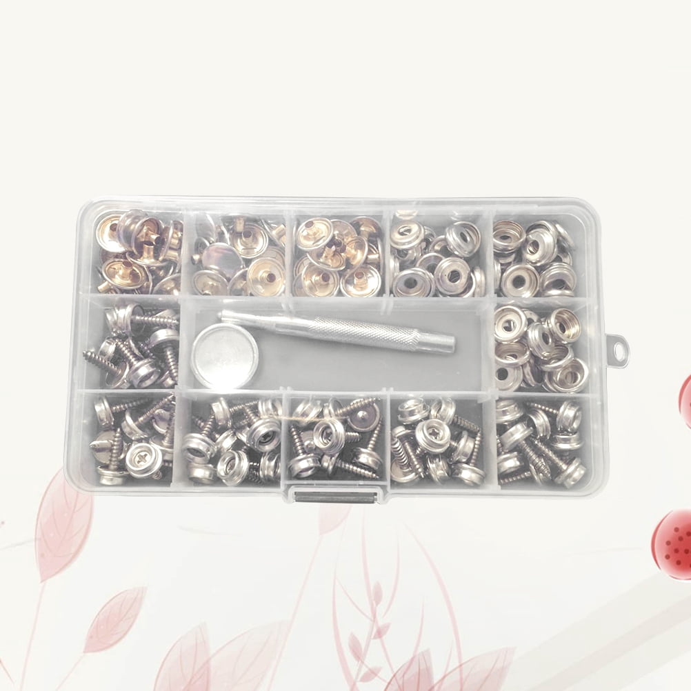 YUYUETIME Boat Fastener Snap Tool Silver 150pcs Marine Grade Stainless ...
