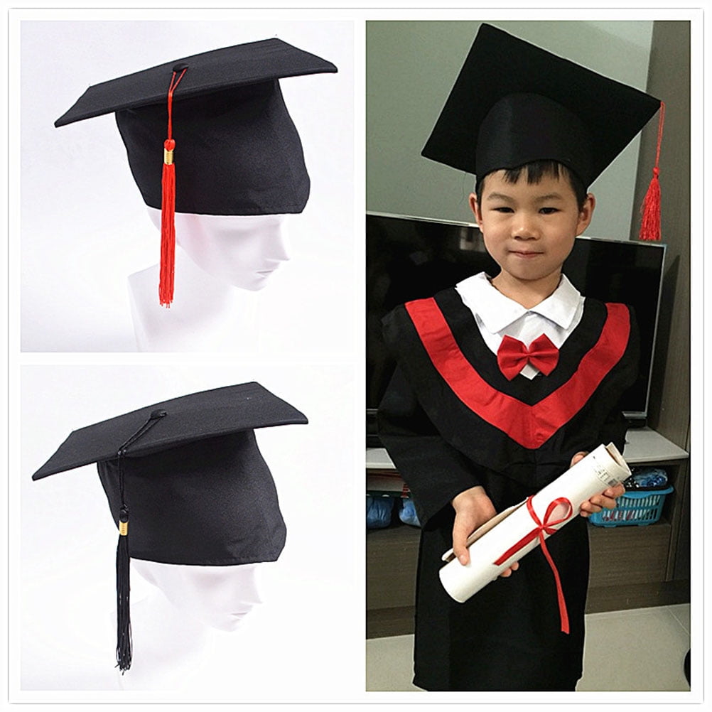 YUYUETIME 1Pack Adjustable Graduation Cap Black Polyester Standard ...