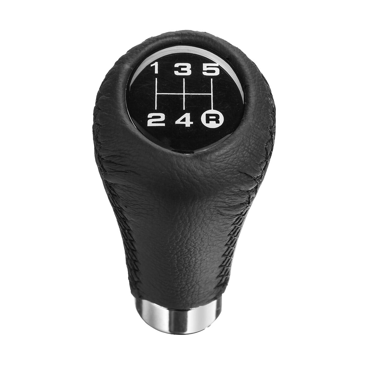 YUYUETIME 1Pack Car Gear Knob Black Leather Plastic for Vehicle Upgrade ...