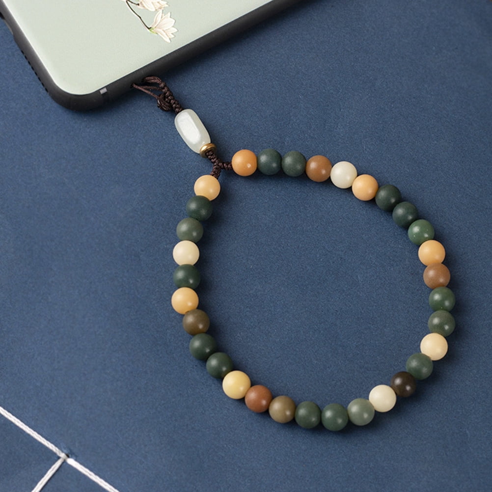 YUYUETIME 1Pack Detachable Phone Charm Wrist Strap Bodhi and Synthetic ...
