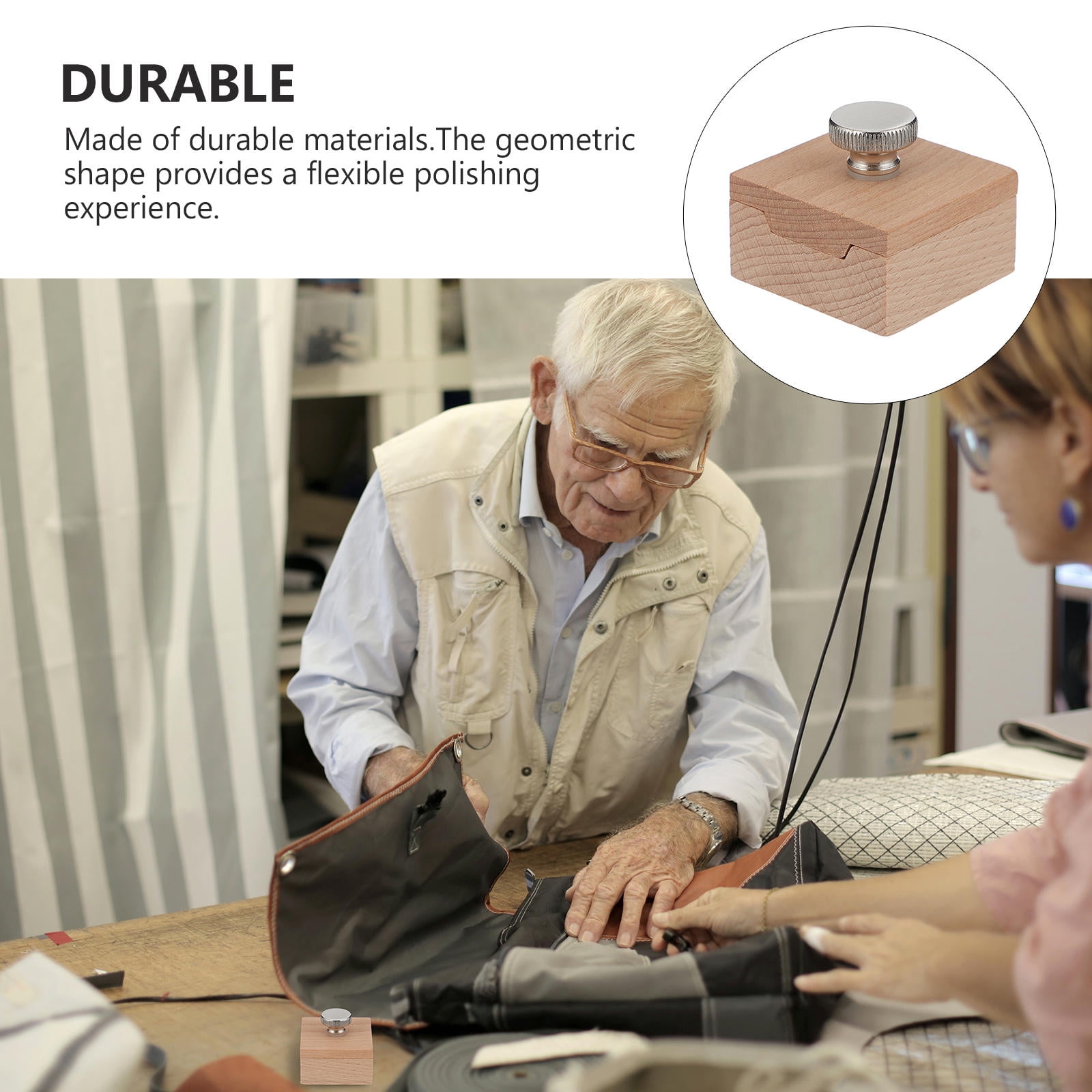 YUYUETIME 1Pack Small Sanding Block for Artisans in Leather and Wood ...