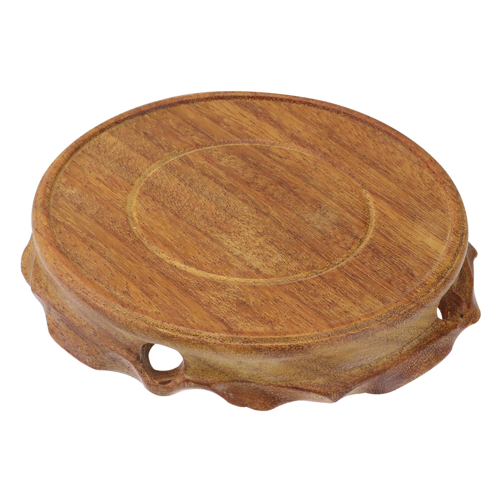 YUYUETIME 1Pack Wooden Display Base for Teapot Display Stand Round ...