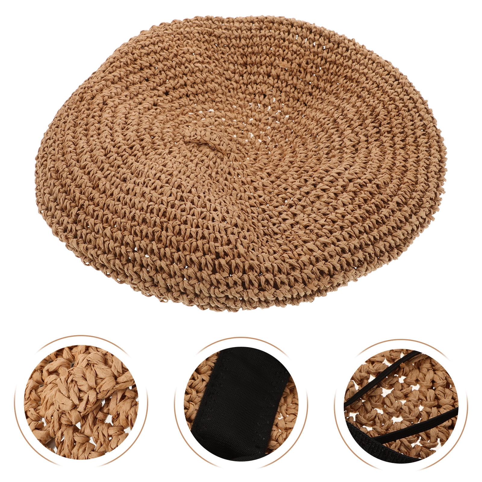 YUYUETIME 1Pcs Khaki Paper Beret Caps For Women Art Enthusiasts ...