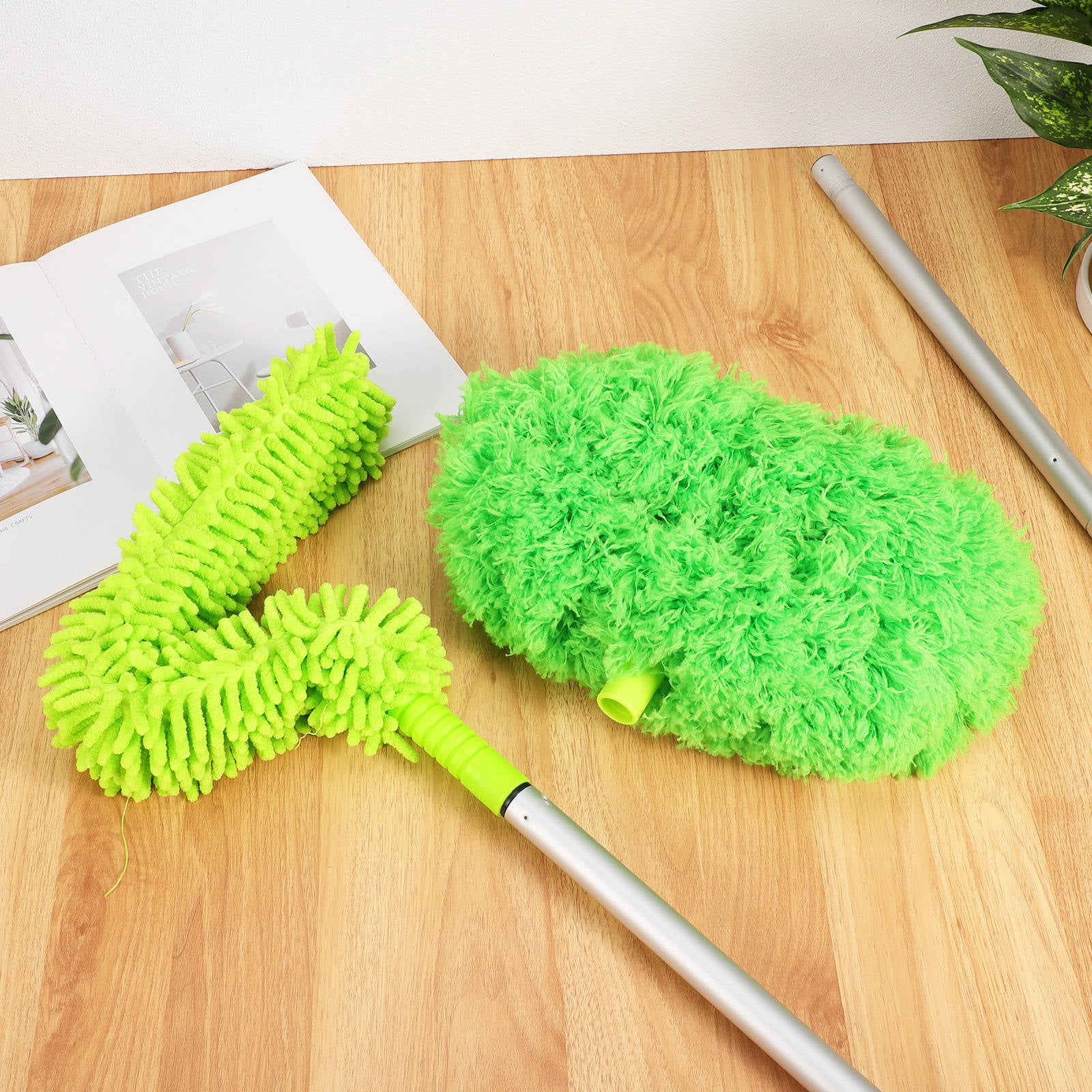 YUYUETIME 1Set Ceiling Fan Duster Long Handle Aluminium Extra Long ...