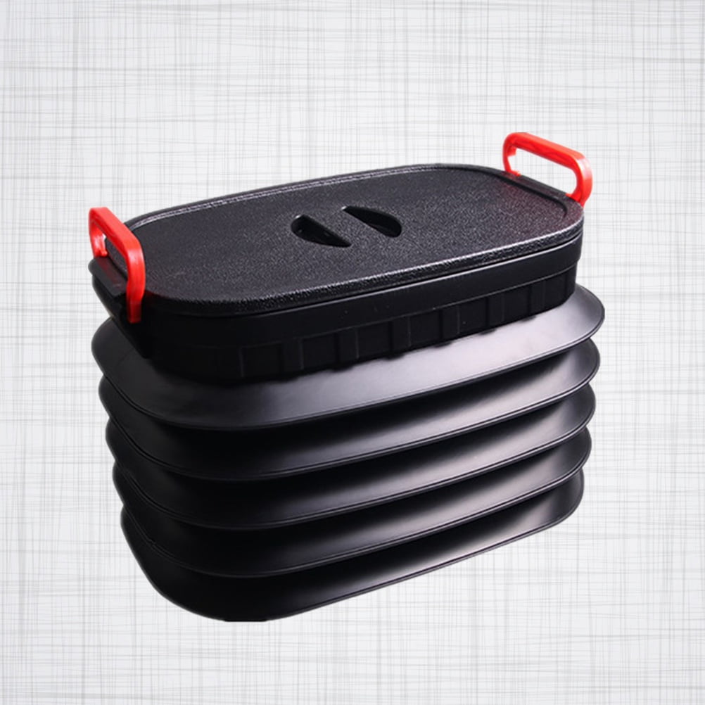 YUYUETIME 1Set Foldable Case for Car Folding Trash Bin Black ...