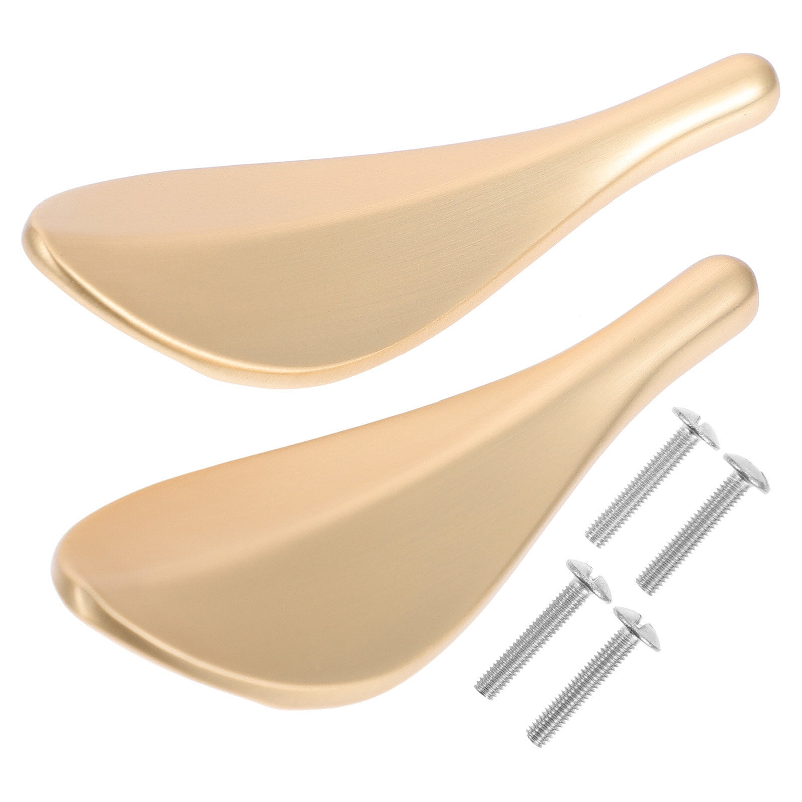 YUYUETIME 2Pcs Modern Drawer Pulls in Golden Leaf Design for Furniture ...