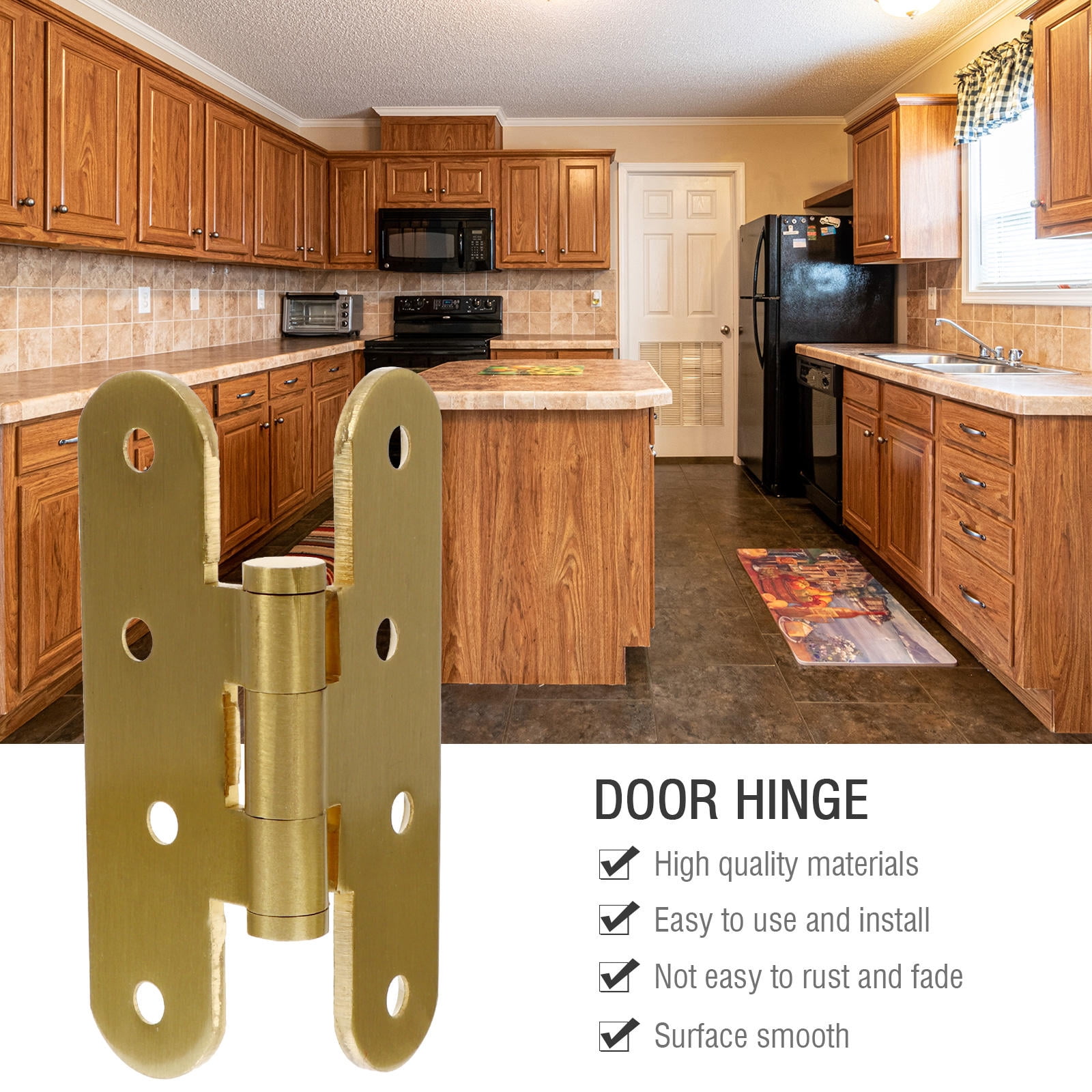 YUYUETIME 2Pcs Practical Copper H Shape Hinge for Door and Window 7X5CM ...