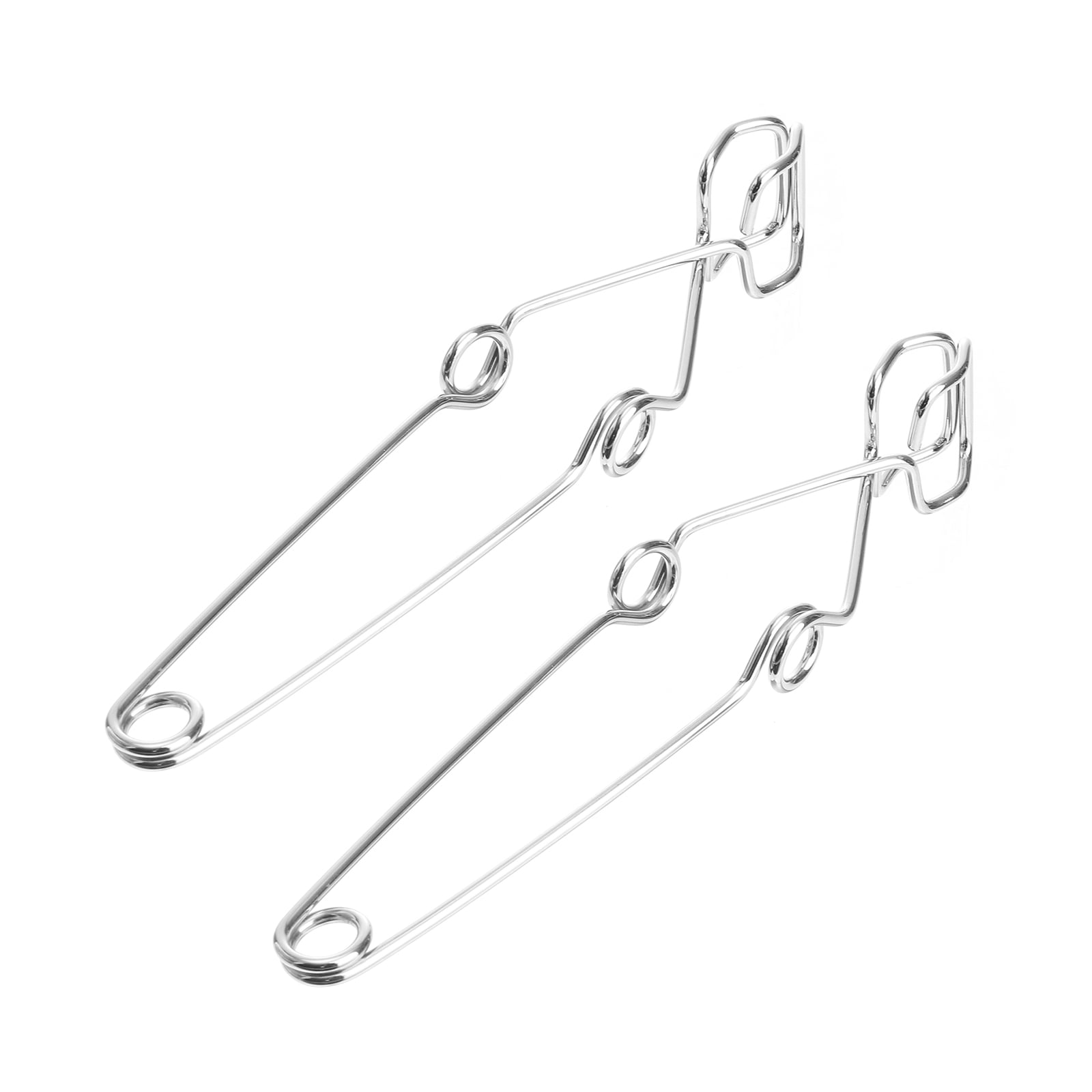 YUYUETIME 2Set Silver Test Tube Clips Chrome Plated Steel for Safe ...