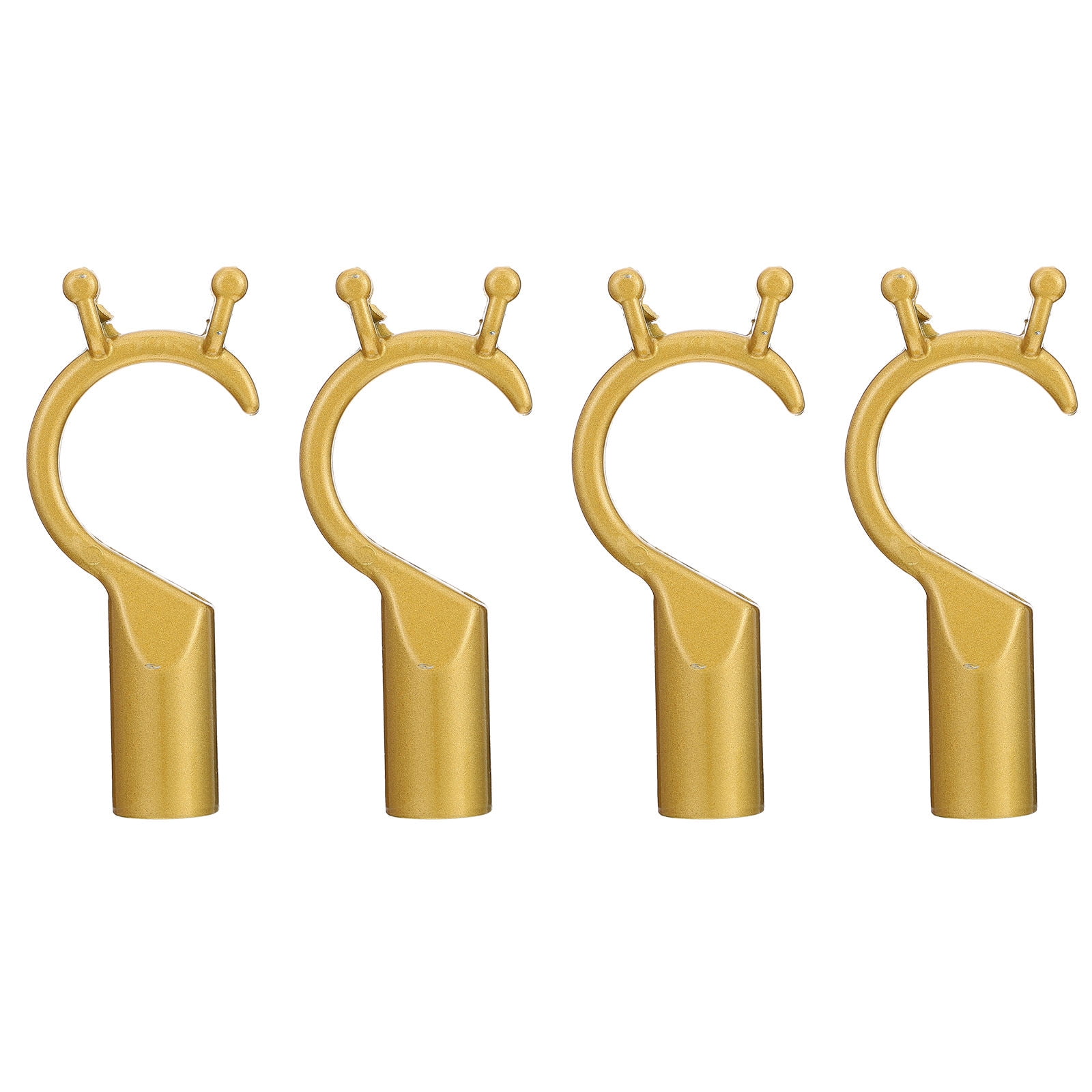 YUYUETIME 4Pcs Ceiling Pole Bracket Golden Clothes Rod Head for Clothes ...