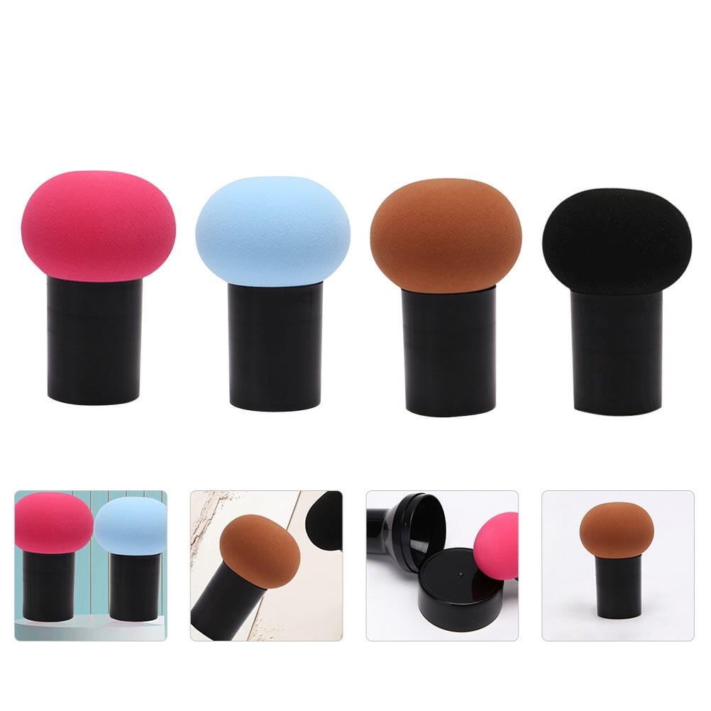 YUYUETIME 4Pcs Powder for Salon Use Mushroom Shaped Apply Barrier Cream ...