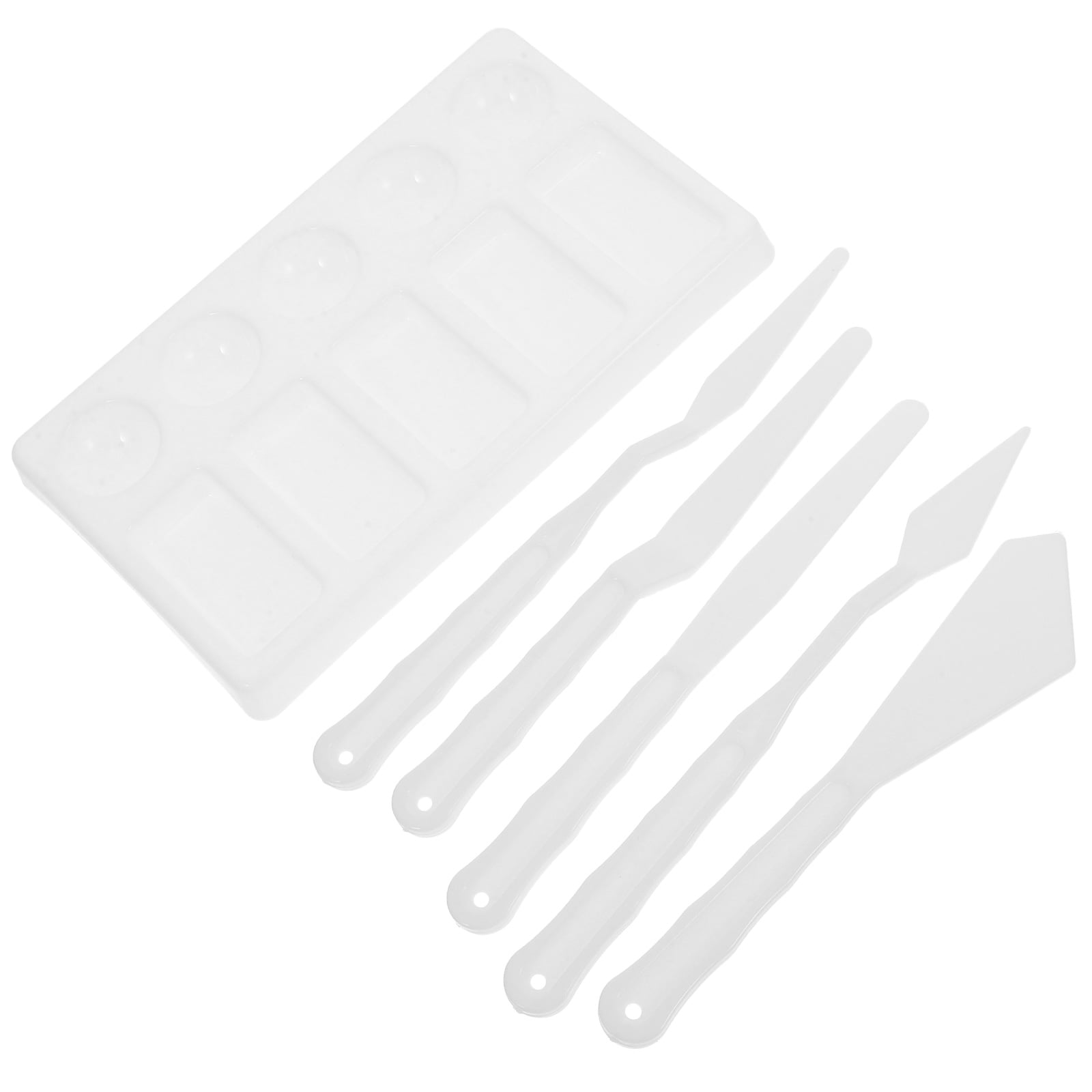 YUYUETIME 6Pcs Paint Spatula Palette Oil and Watercolor Painting with ...