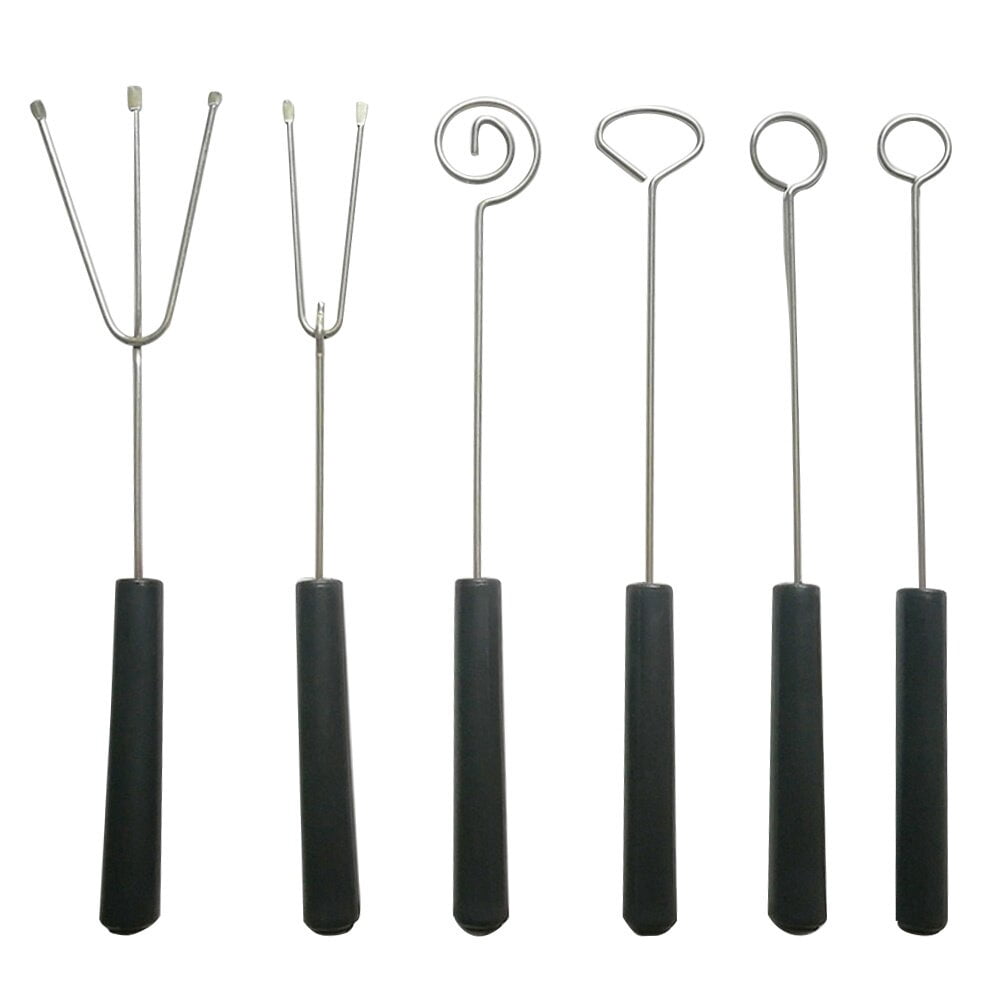 YUYUETIME DIY Chocolate Dipping Forks Assorted Color 6Pcs 7.9x0.5x0.5in ...