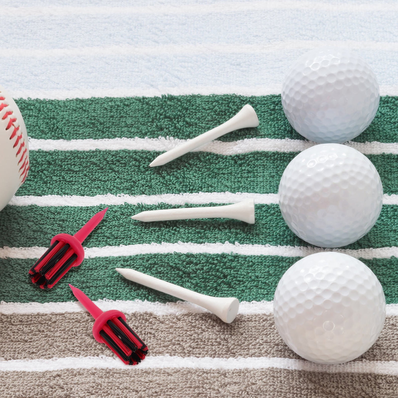 YUYUETIME 8Pcs Brush Tees Golf Round Plastic Unbreakable for Driving ...