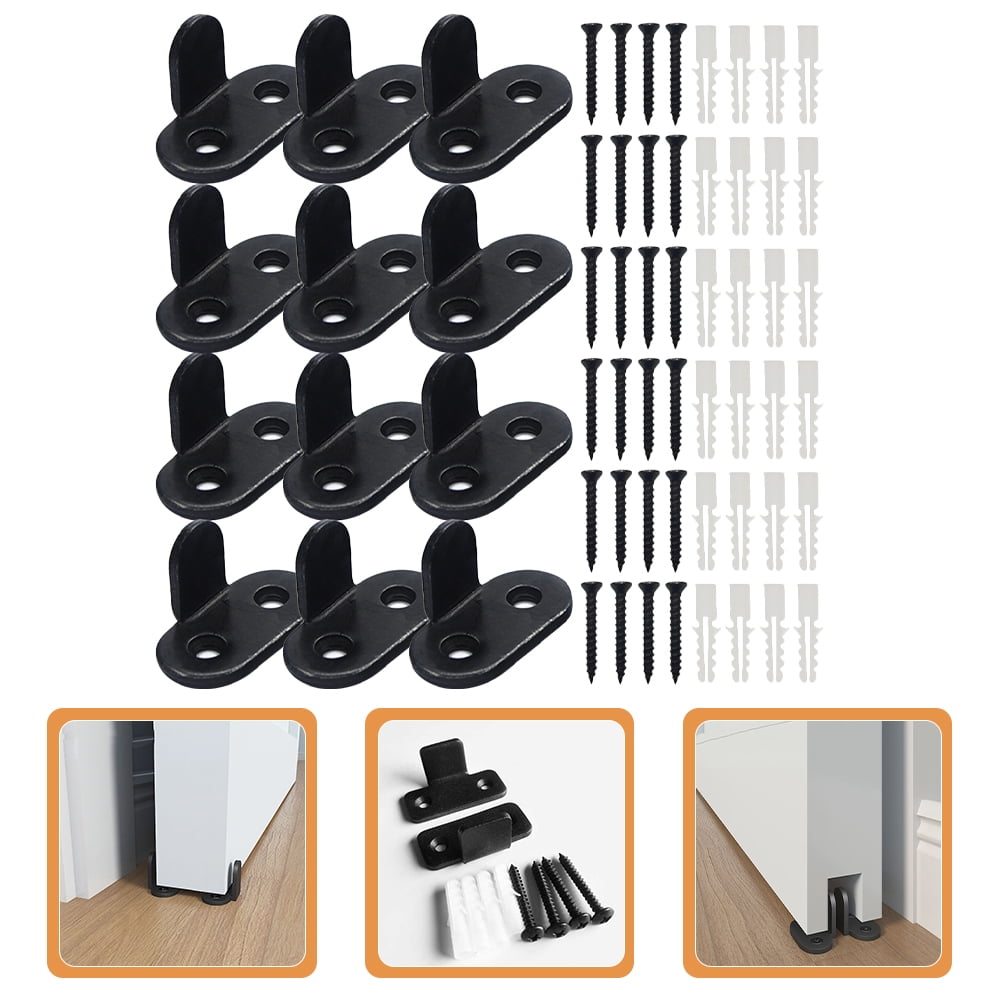 YUYUETIME Barn Door Guides for Bottom 12Set Steel Prevents Swinging for ...