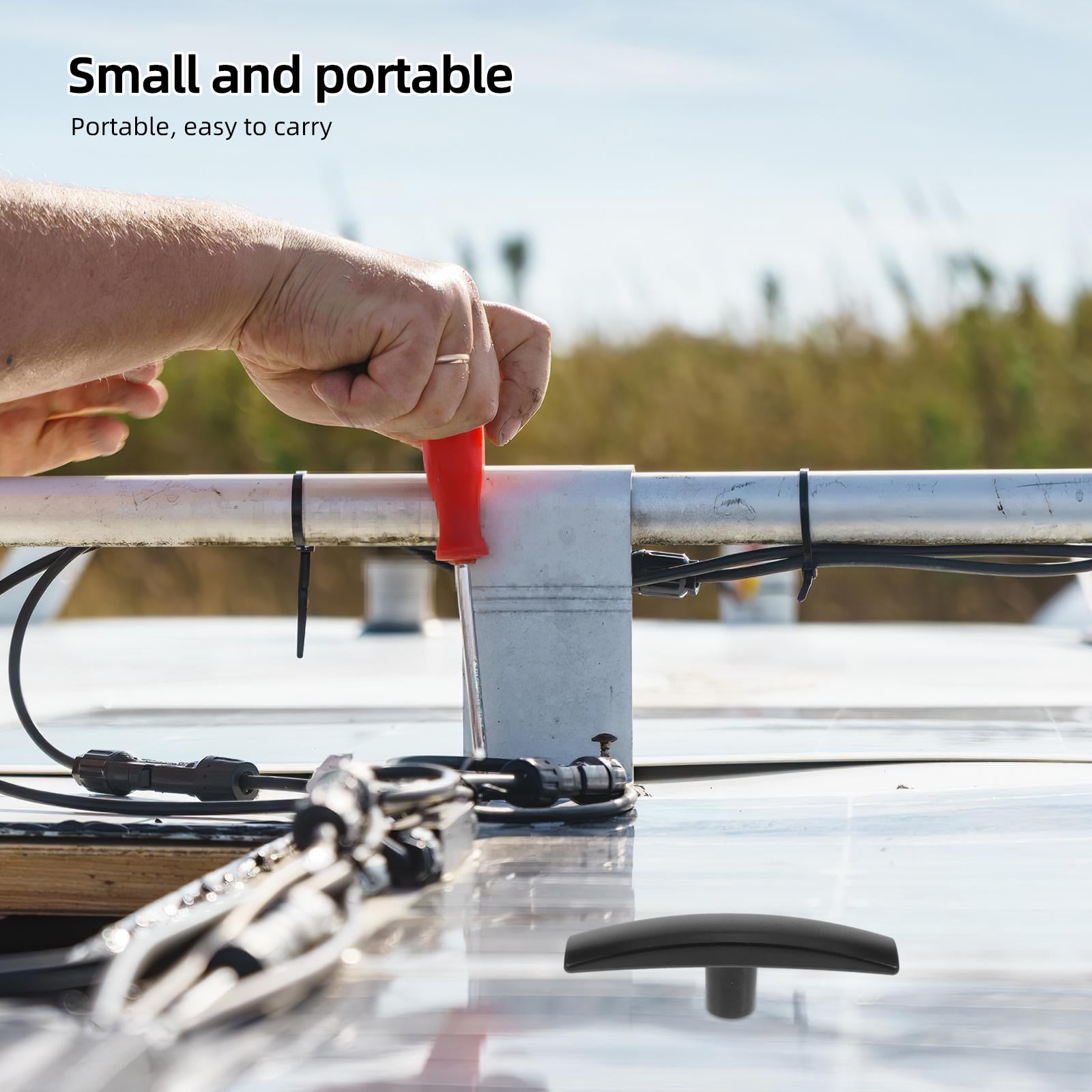 YUYUETIME Black Plastic T-Handle Waste Water Valve Handle 1Pcs for RV ...