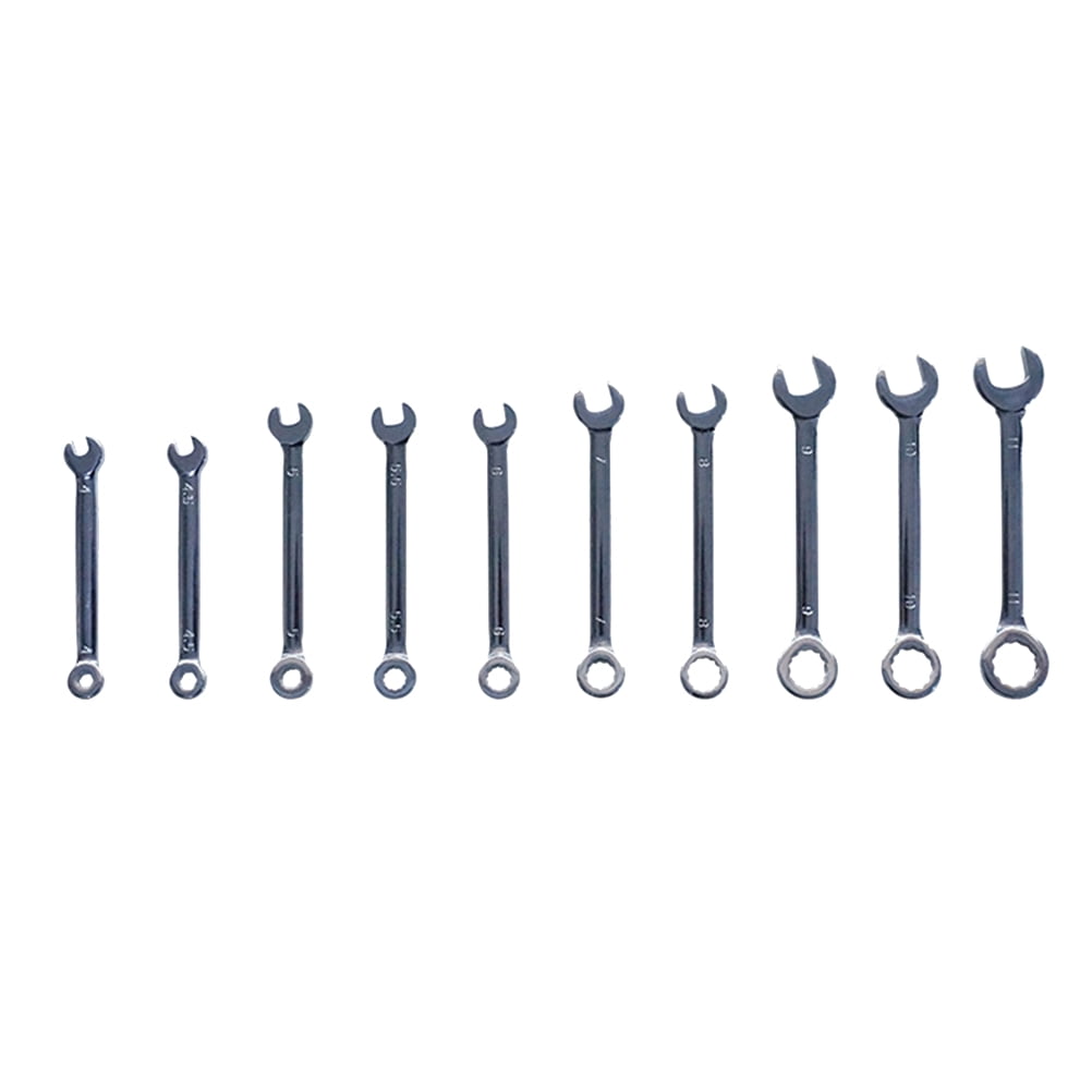 YUYUETIME Mini Sae Wrench Set 10Pcs Tool Steel Open End Ratchet Wrench ...