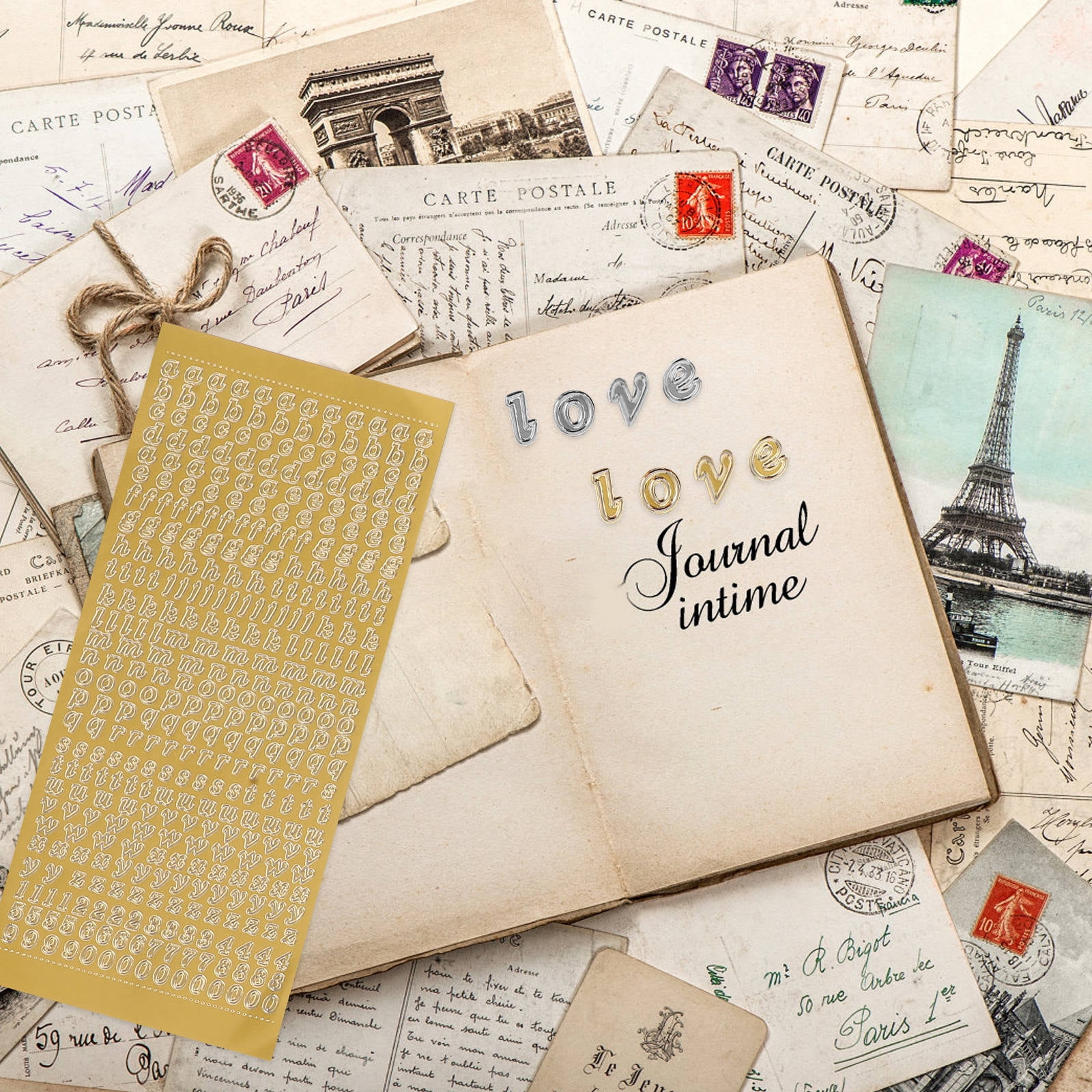 YUYUETIME Peel and Stick Letters Scrapbook Letter Stickers Assorted ...