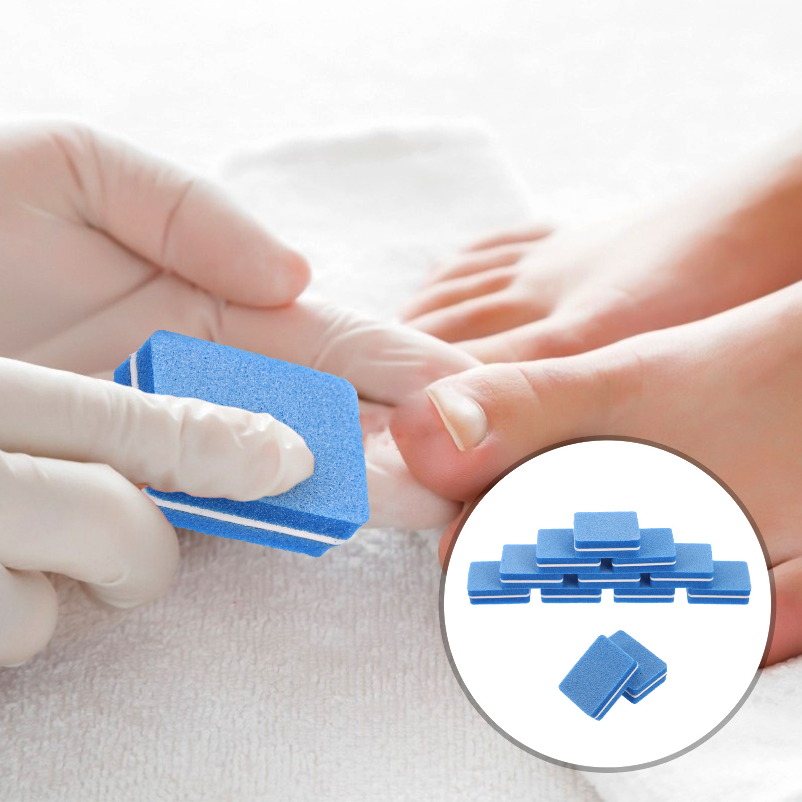 YUYUETIME Professional Nail Buffer Block 50Pcs High Resilience EVA For ...