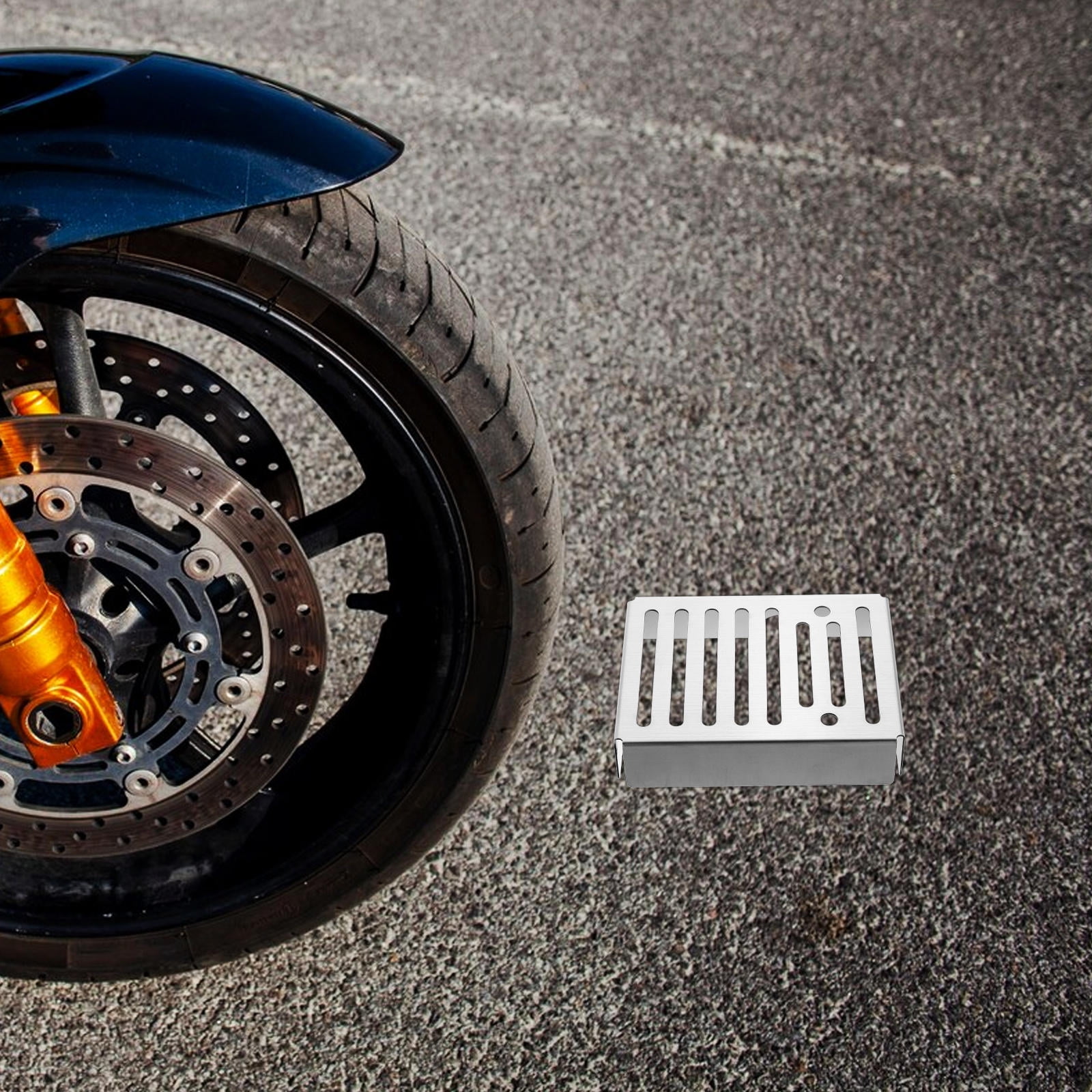 YUYUETIME Silver Stainless Steel Voltage Regulator Rectifier Grille ...