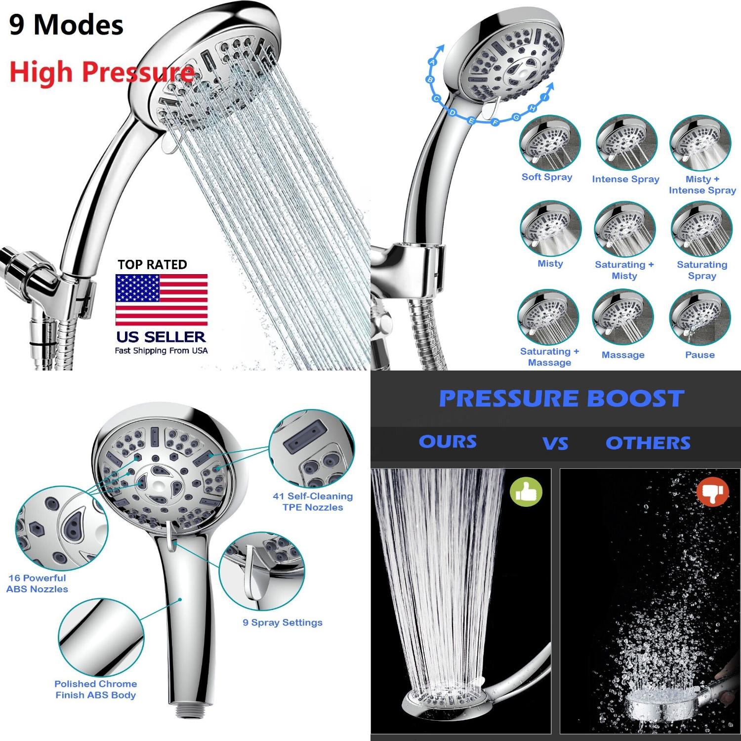 YUZEWANL Transform Your Daily Shower with this Luxurious High Pressure ...