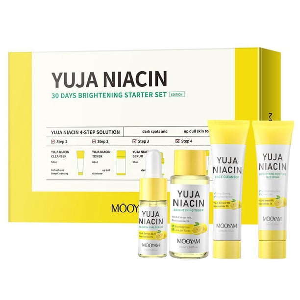 YUZU Skincare Set - Anti-Oxidation, Even Skin Tone, Smooth Wrinkle ...