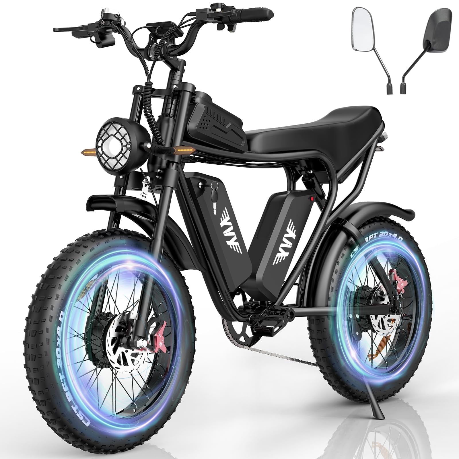 YVY Electric Bike for Adults,2000W Dual Motor Electric Motorcycle ...