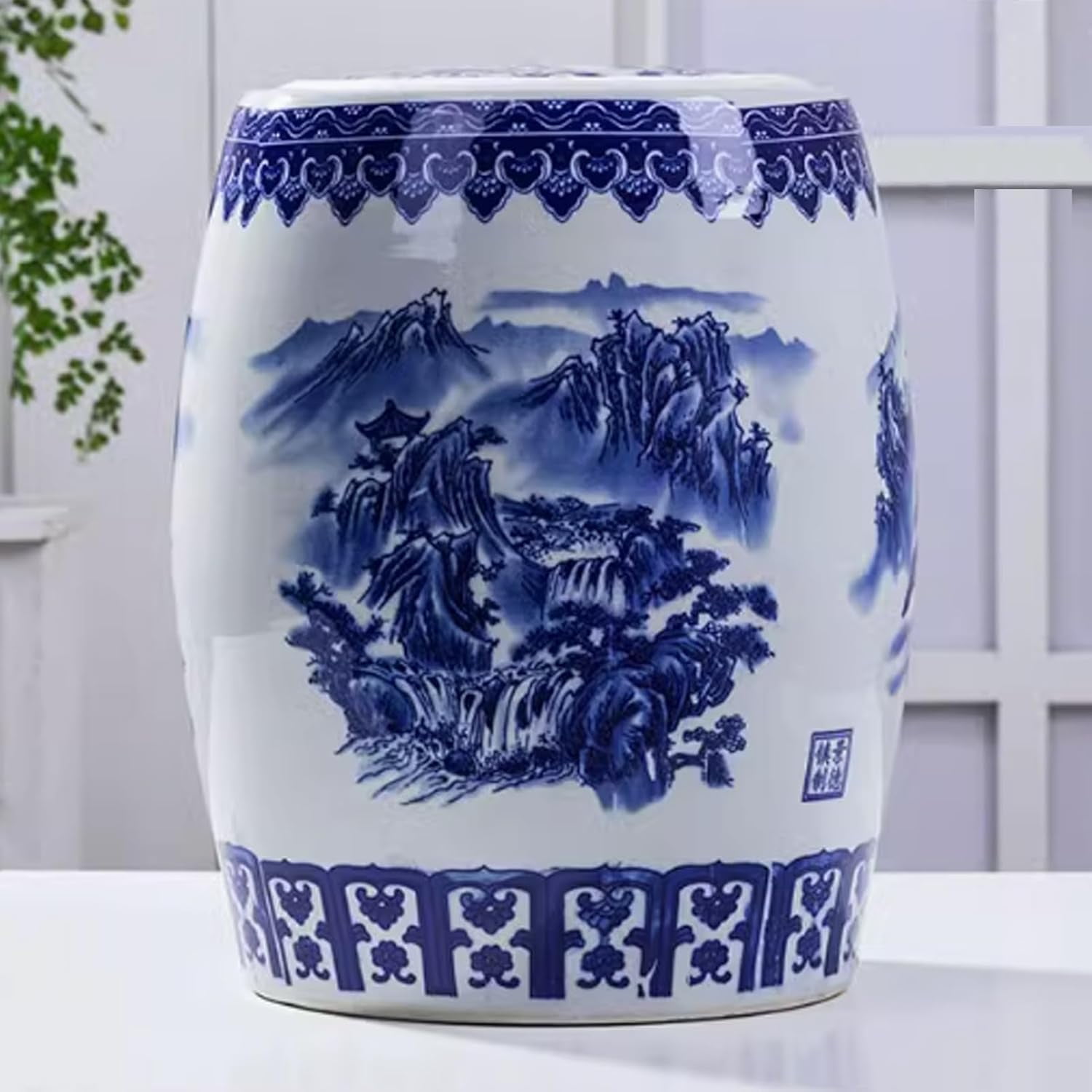 YVYKFZD Ceramic Rice Bucket, Food Storage Container with Lid, Ceramic ...