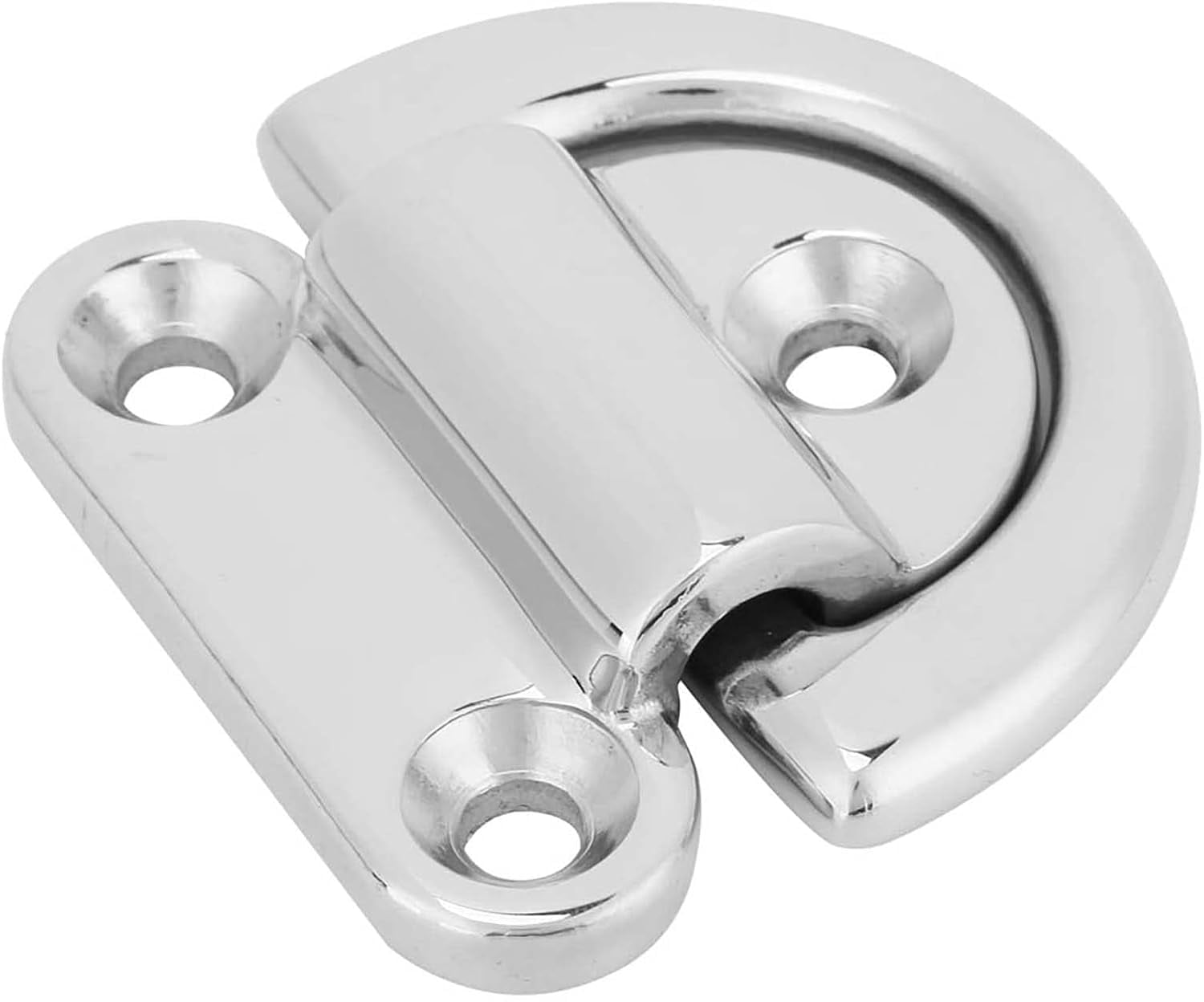YW D Ring Anchor Marine Rail Folding Pad Eye, 8mm Stainless Steel ...