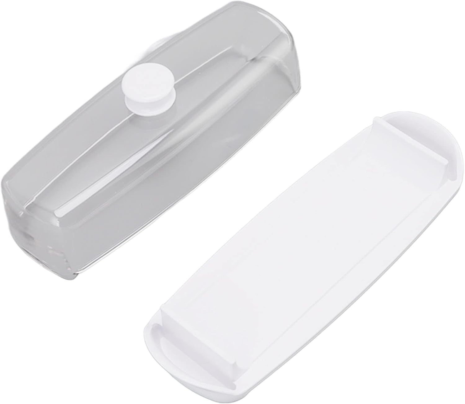 YW Glass Butter Dish with Lid and Knife, French Butter Dish with Handle ...