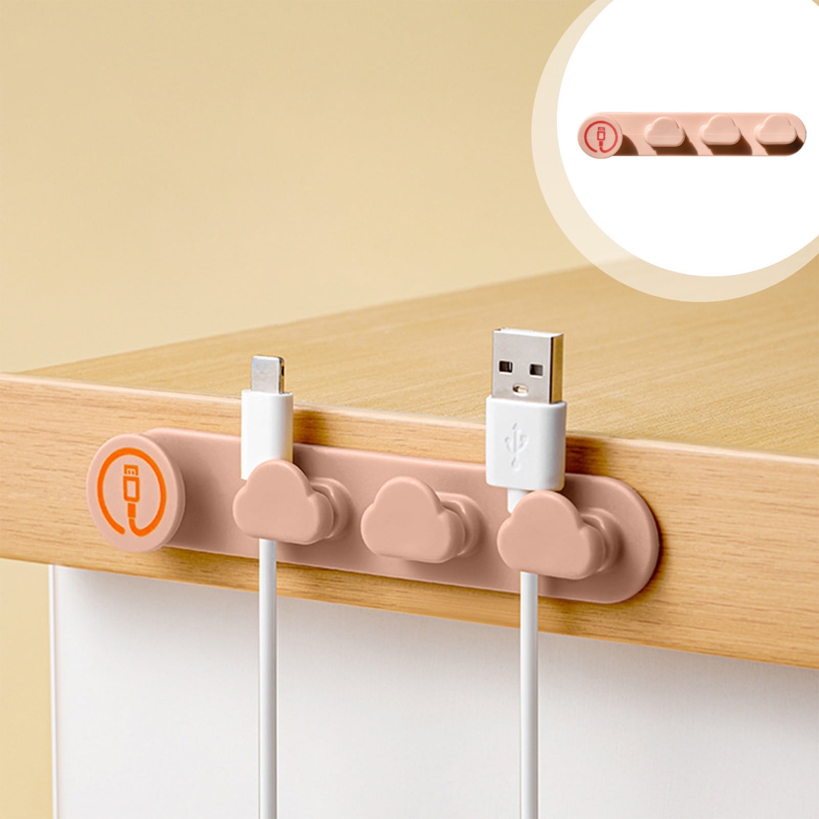 YWAN Clouds Shaped Data Cable Holders Desktop Charging Cable Organizer ...
