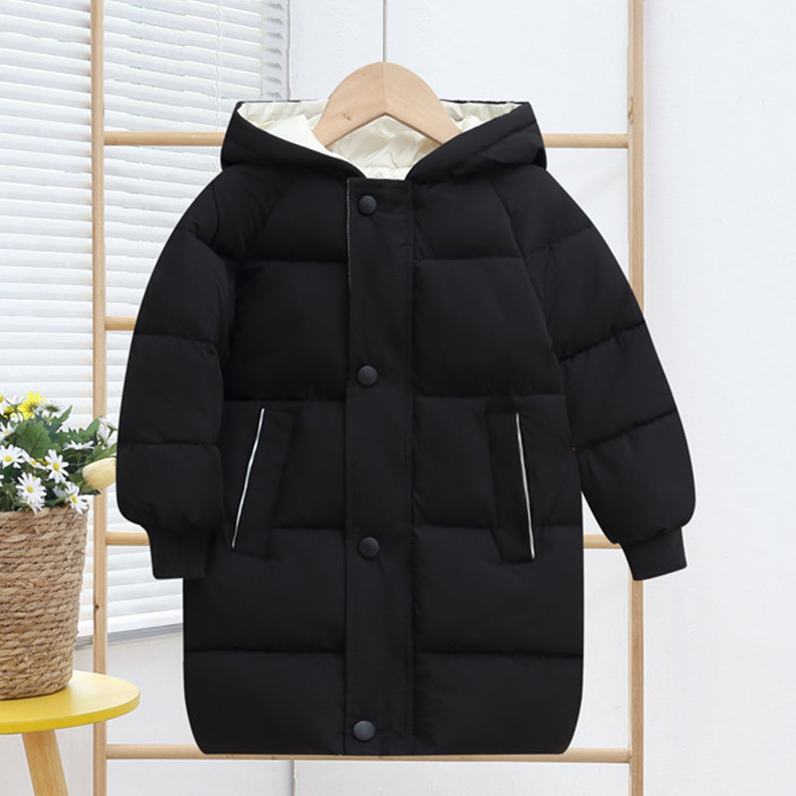YWDJ 2024 Toddler Winter Coat 1-10Years Thicken Warm Kids Down Coat Winter Hooded Long Boys ...
