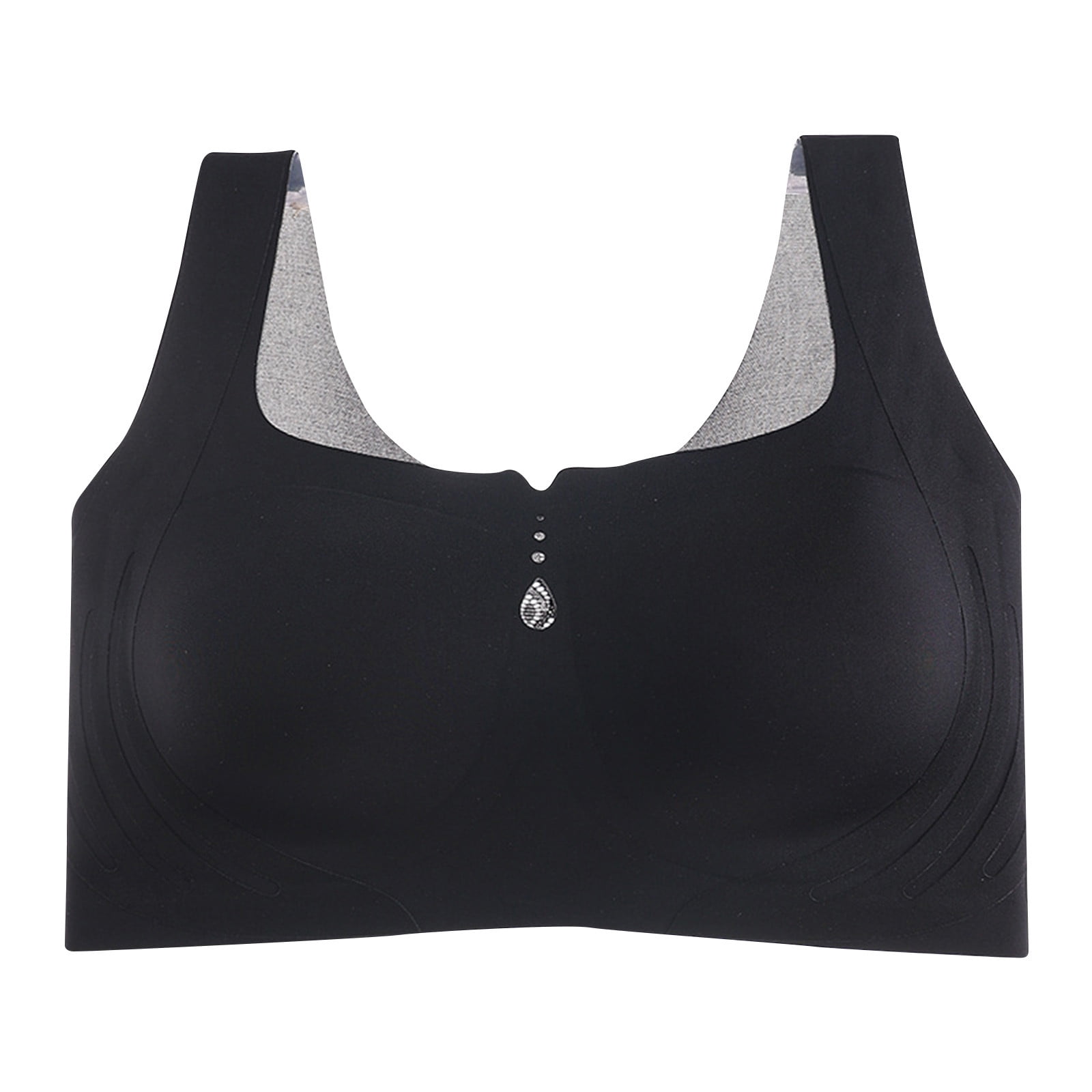 YWDJ Bras for Women Full Coverage No Wire Plus Size Pull on Push up ...