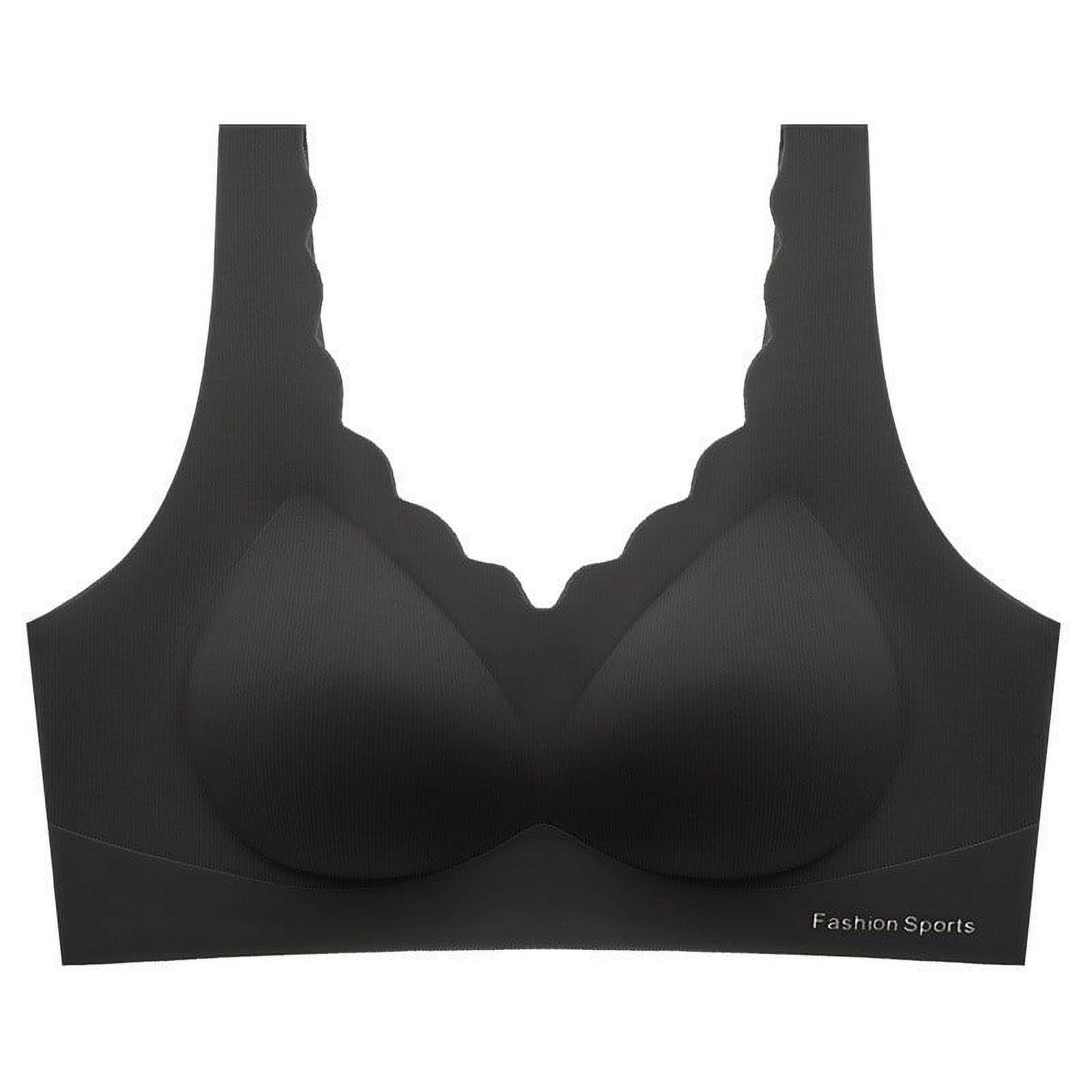YWDJ Bras for Women Full Coverage No Wire Plus Size Pull on Push up ...