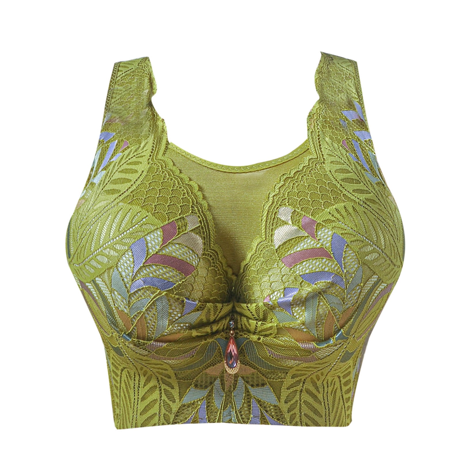 YWDJ Bras for Women Full Coverage No Wire Plus Size Pull on Push up No ...