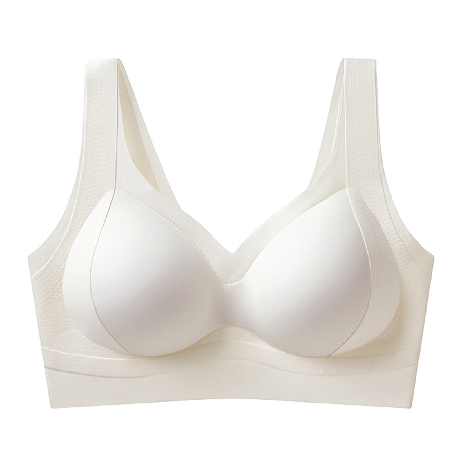 YWDJ Bras for Women Full Coverage No Wire Plus Size Pull on Push up No ...