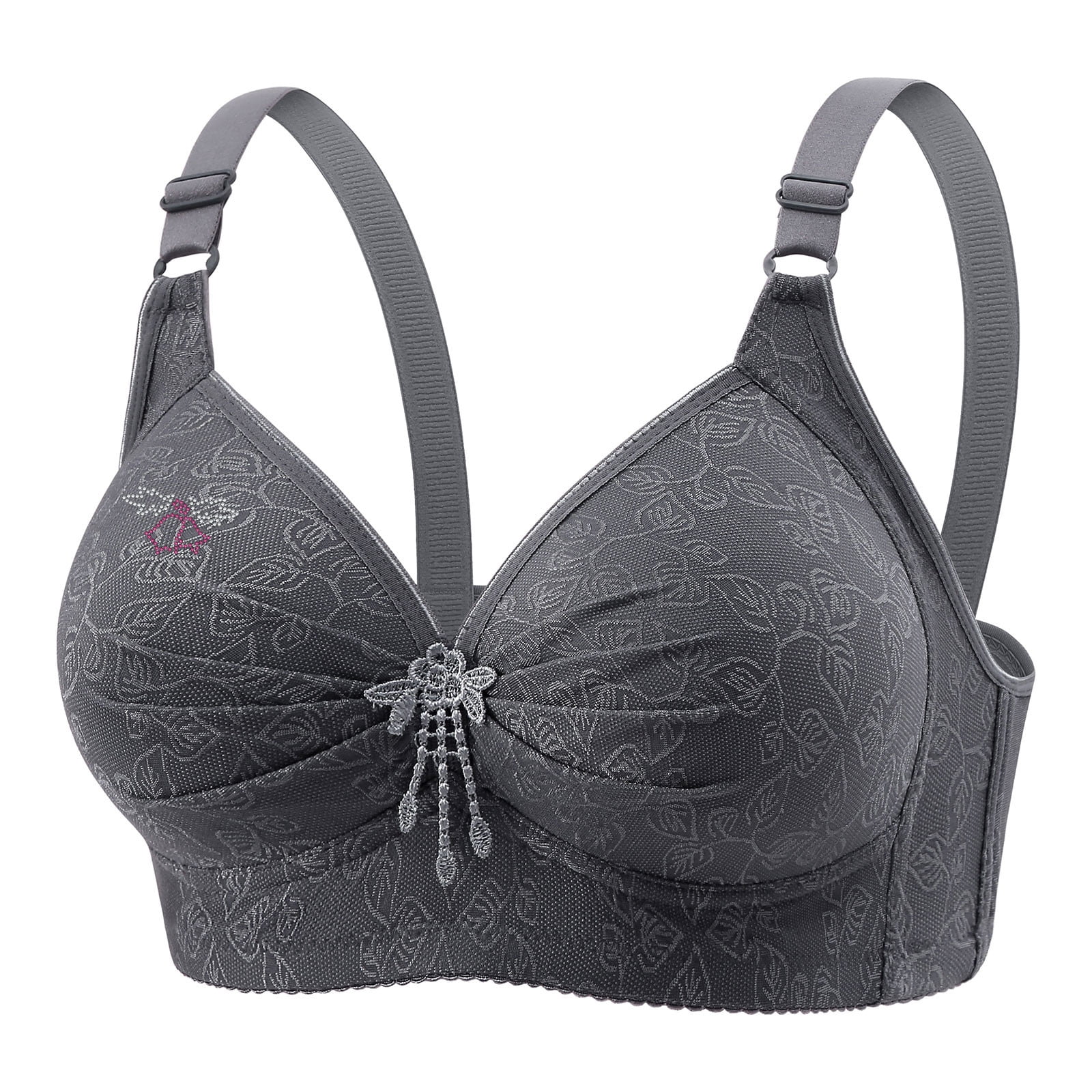 YWDJ Bras for Women Full Coverage No Wire Plus Size Push up Wirefree ...