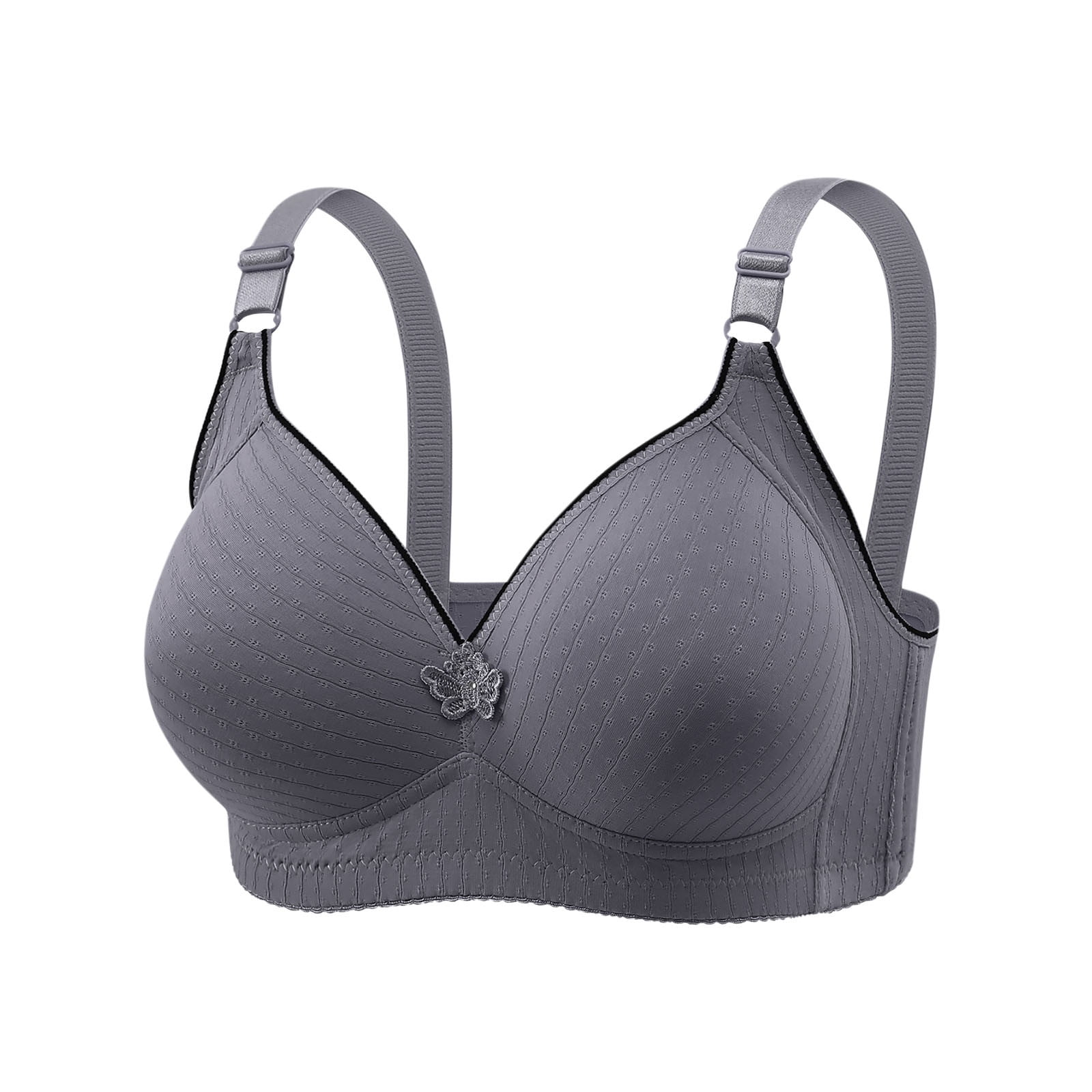 YWDJ Bras for Women Full Coverage Wireless Plus Size Push up No ...