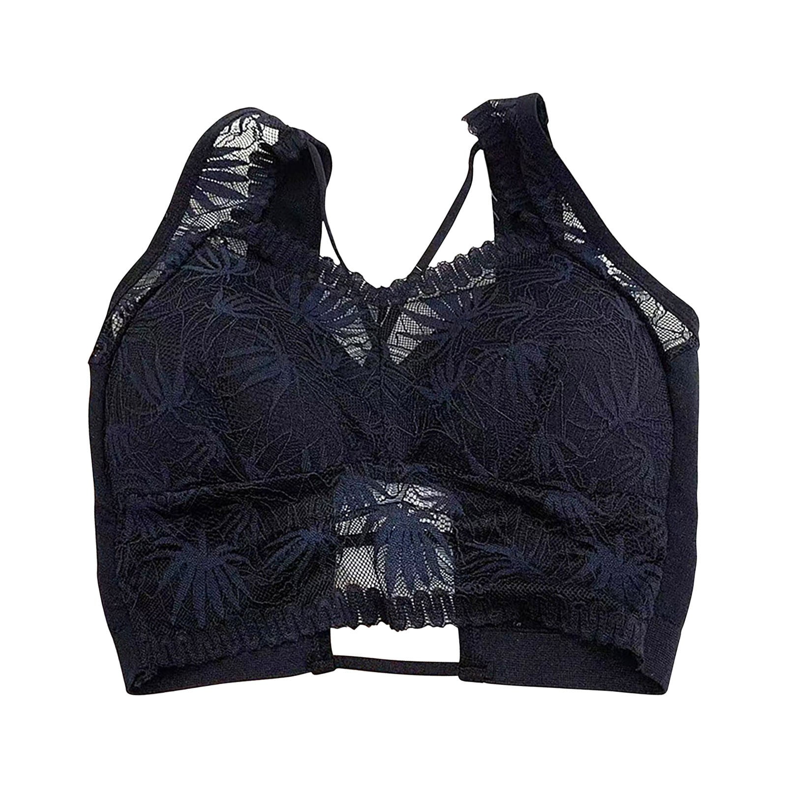 YWDJ Bras for Women Full Coverage Wireless Pull on Push up No Underwire ...