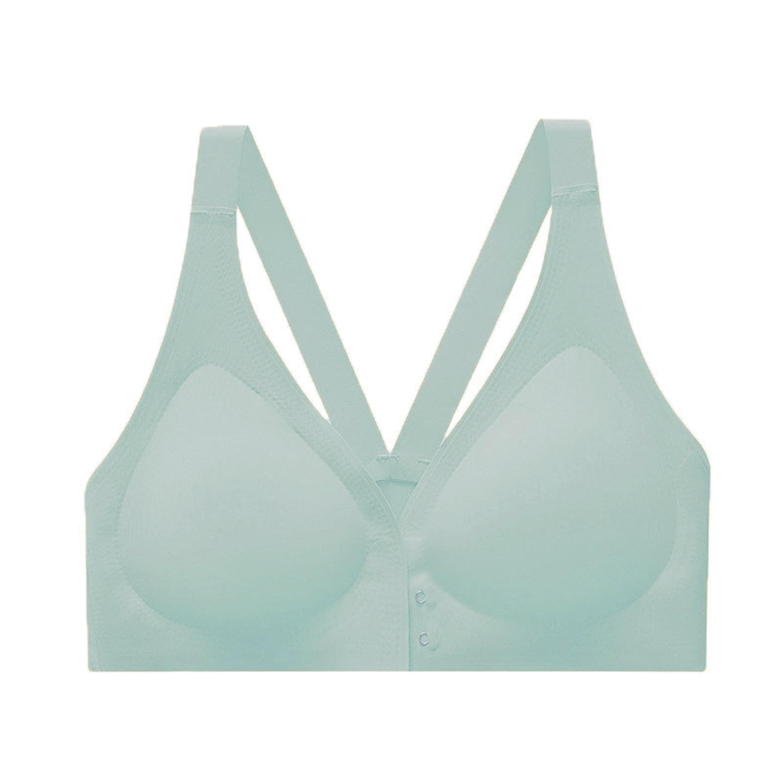 YWDJ Bras for Women Plus Size Push up Back Closures Comfy Bras Wireless ...