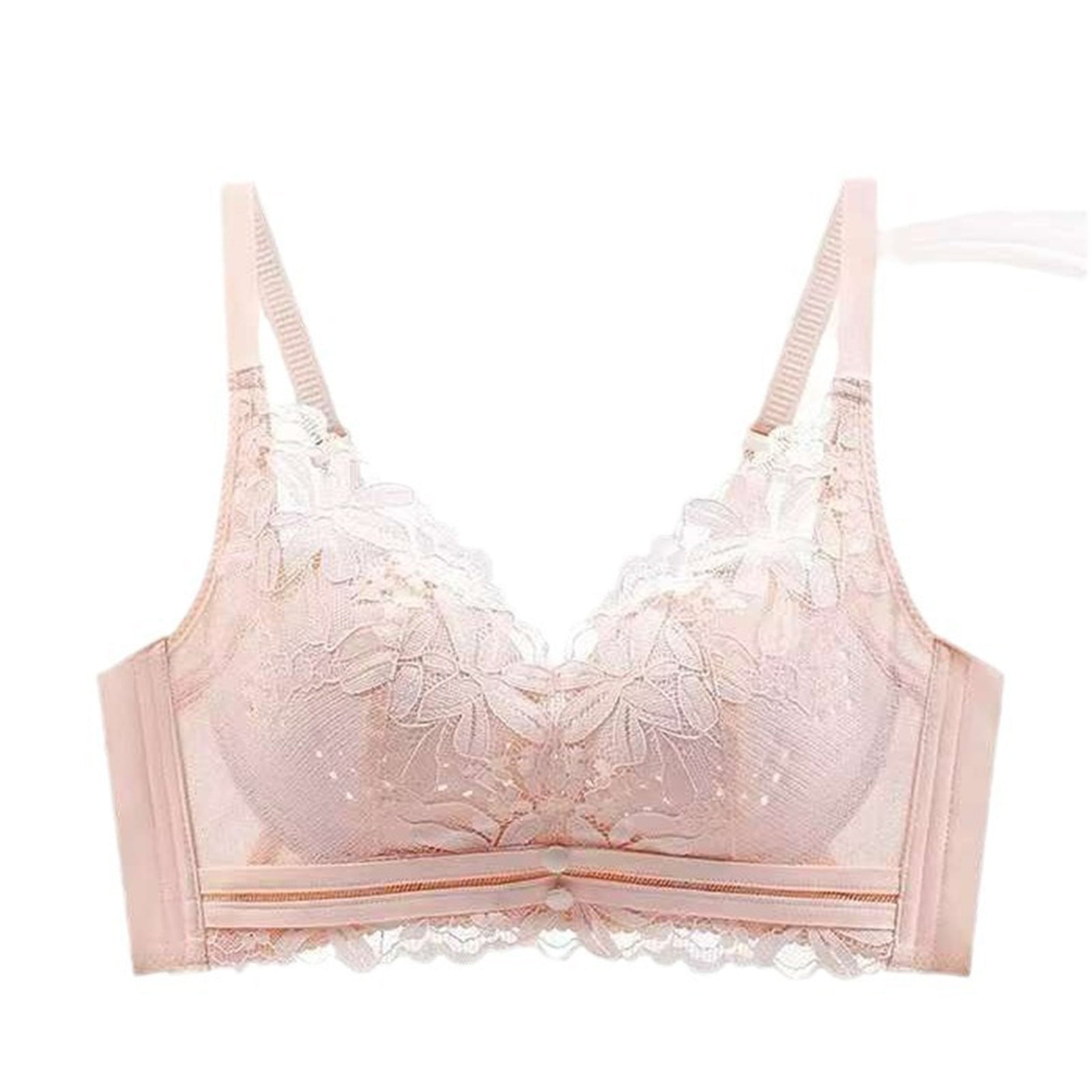 YWDJ Bras for Women Full Coverage Wireless Push up Comfort Straps ...