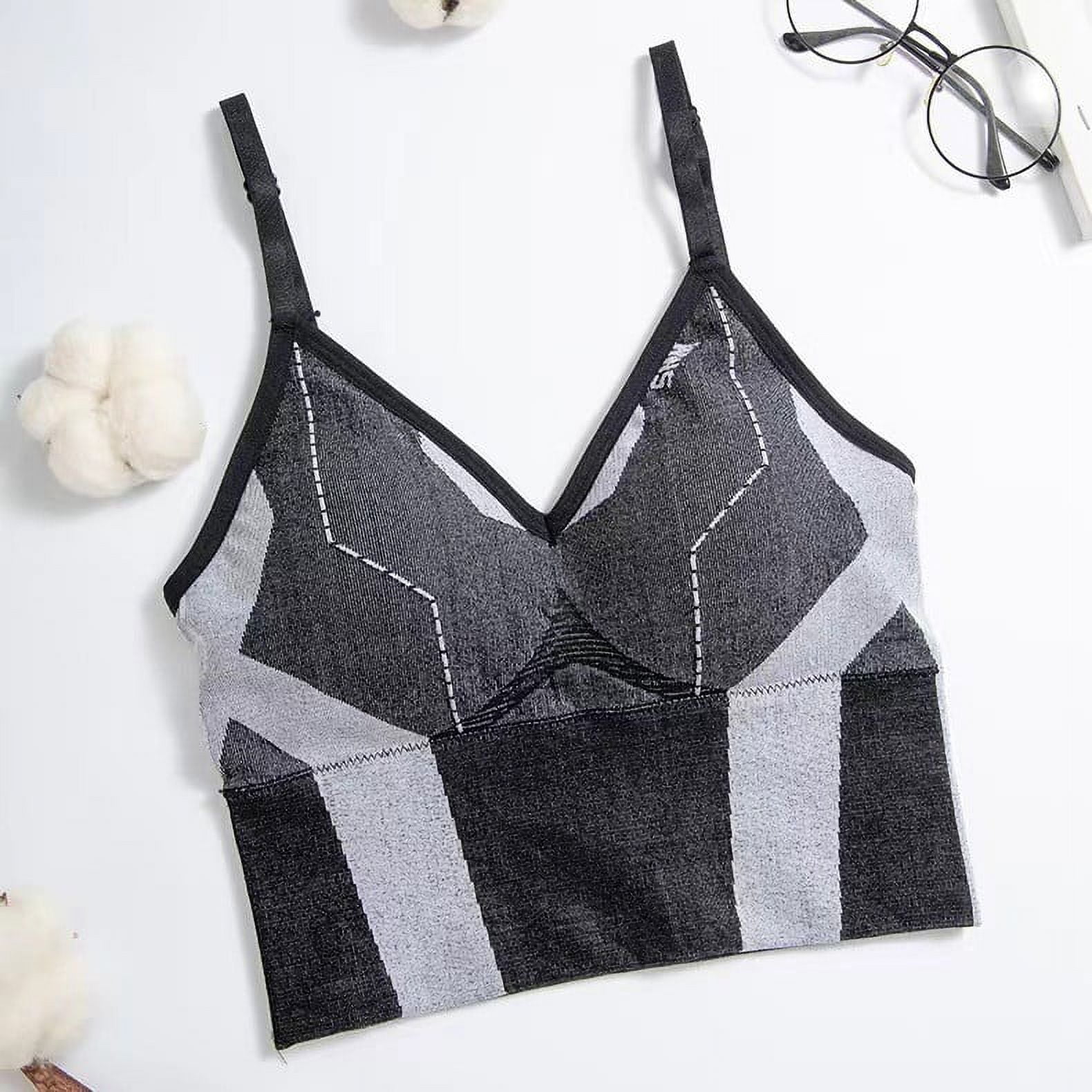 YWDJ Comfy Bras for Womens Sports Bras No Wire Workout Bras Spaghetti ...