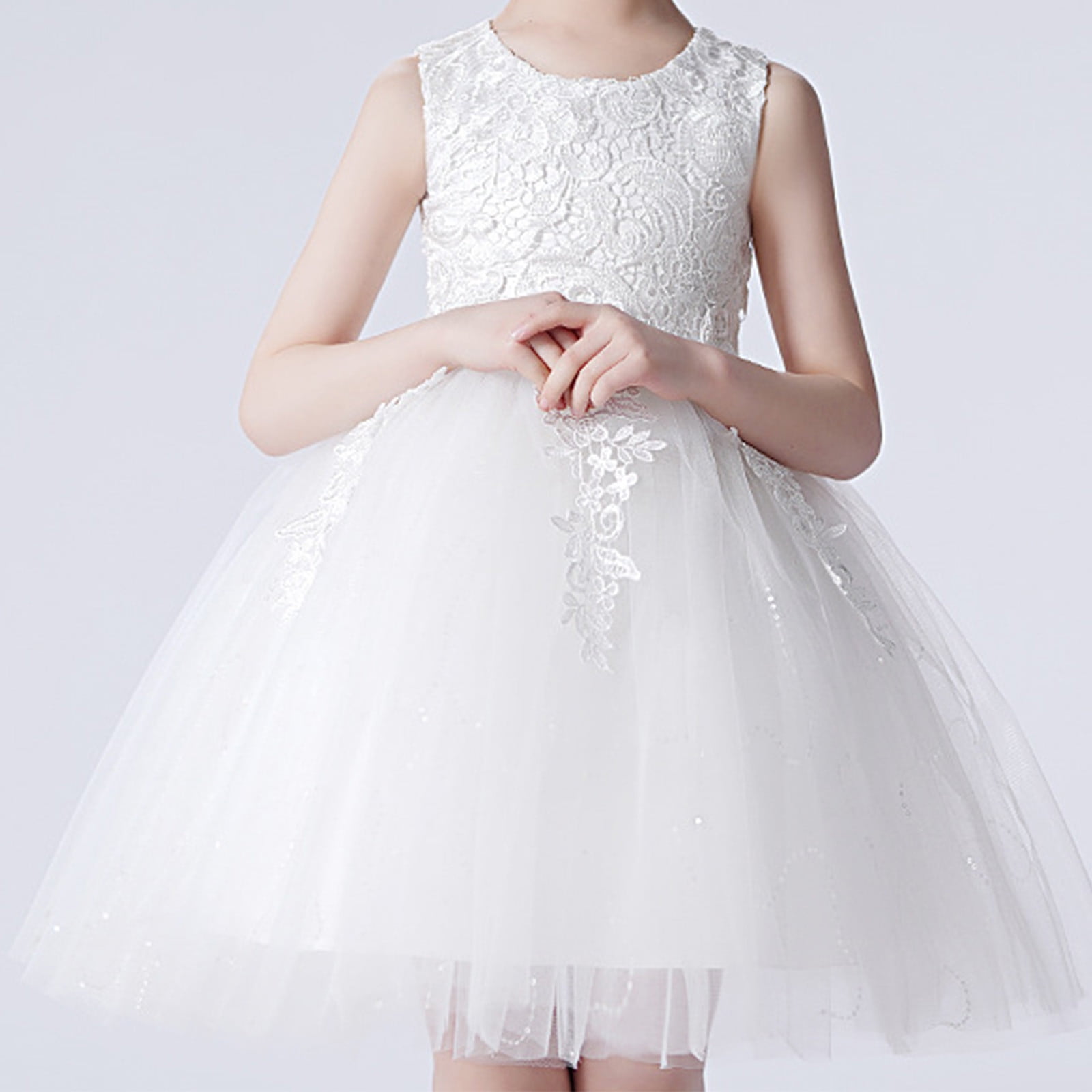 YWDJ Dresses for Girls Special Occasion 4Y-9Y Girl Flower Tulle Dress ...