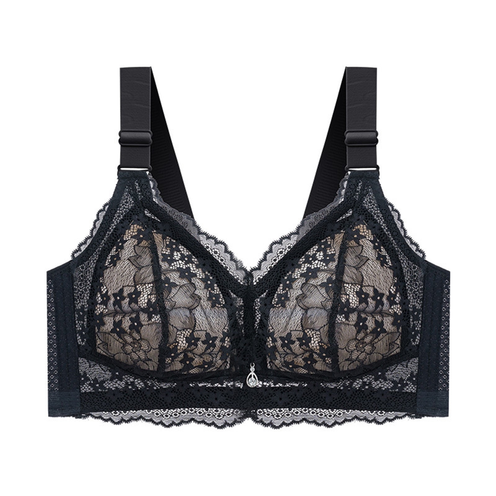 YWDJ Full Coverage Bras for Women Plus Size Push up Wirefree Comfort ...