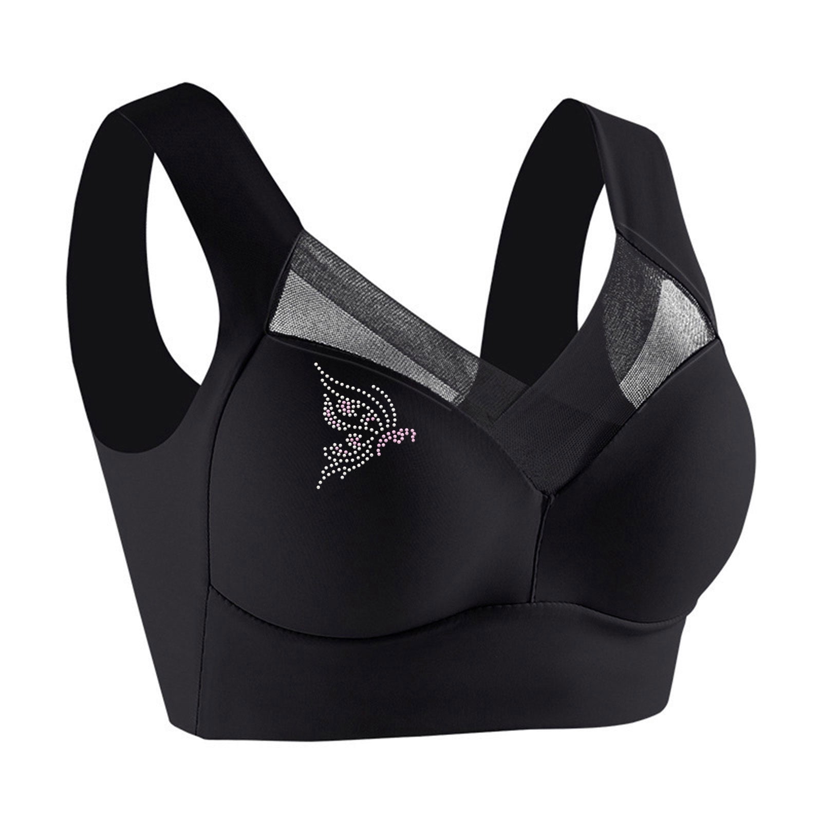 YWDJ Full Coverage Bras for Women Wide Straps Plus Size Push up ...