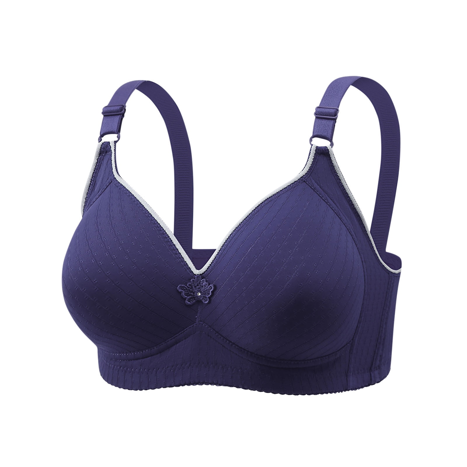 YWDJ Full Coverage Bras for Women Wide Straps Plus Size Push up ...