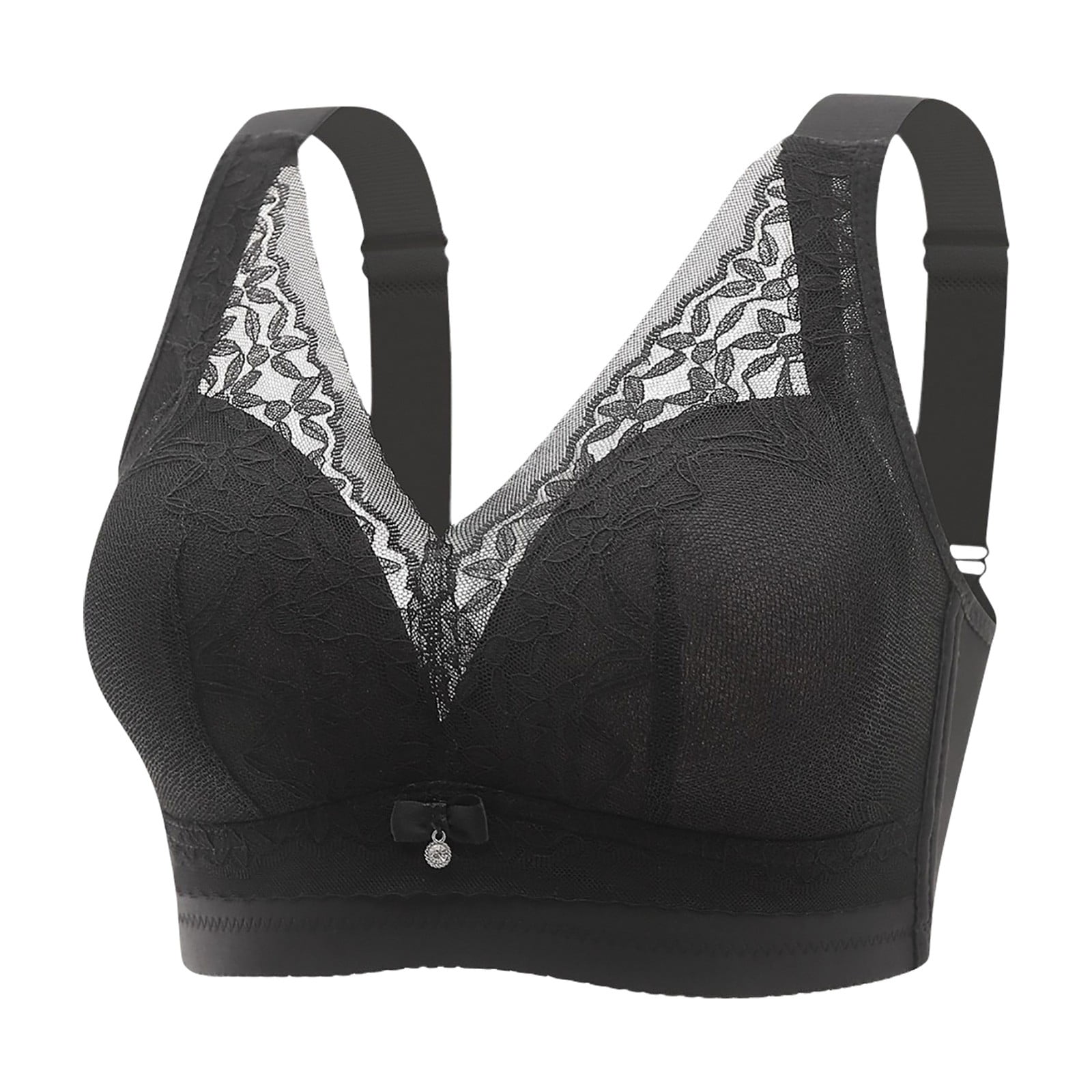 YWDJ Full Coverage Bras for Women Wide Straps Plus Size Push up ...