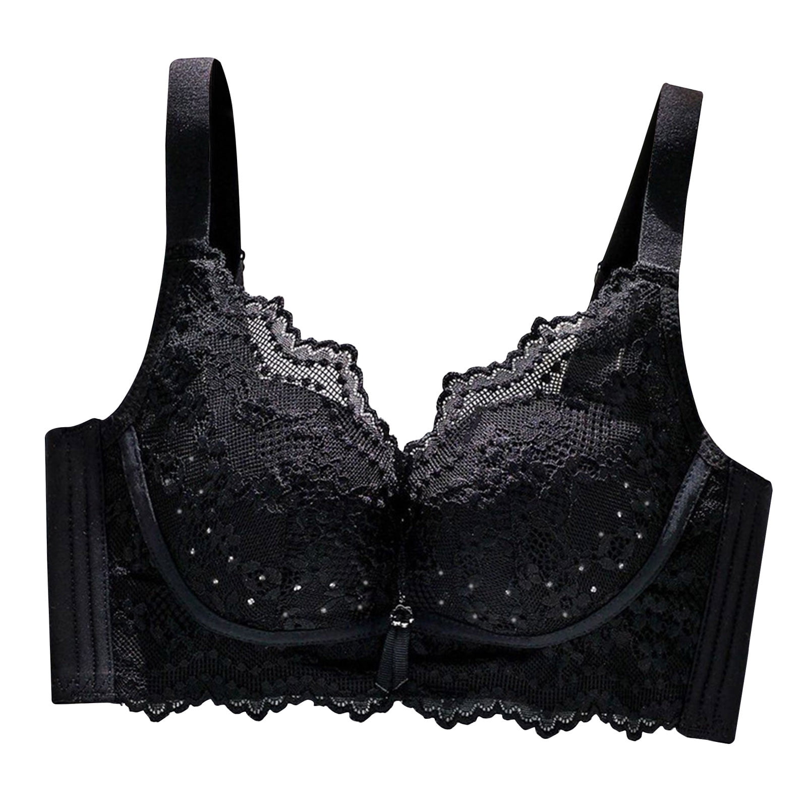YWDJ Full Coverage Bras for Women Wide Straps Push up No Underwire ...
